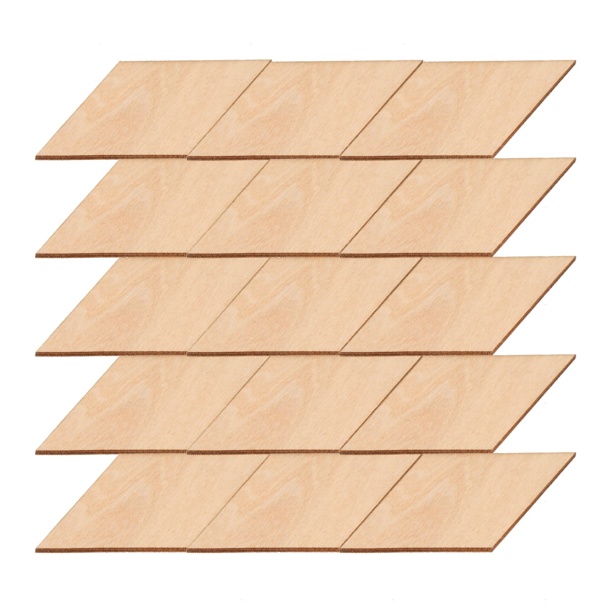 SHIYUU 30pcs Unpainted Wood Rhombus Cutouts for DIY Crafts and Wedding ...