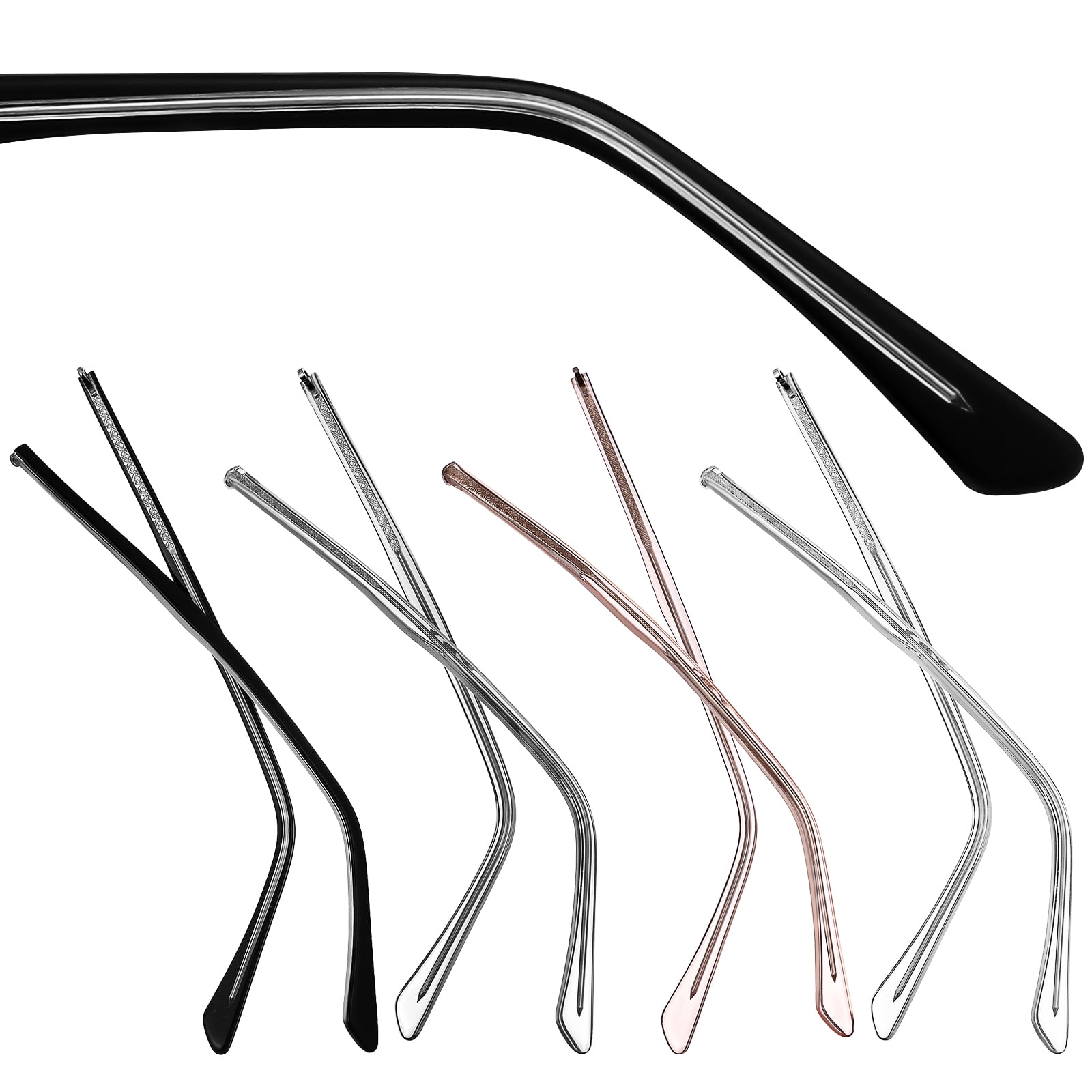 Assorted Color TR90 Eyeglass Replacement Arms Lightweight and for Most ...