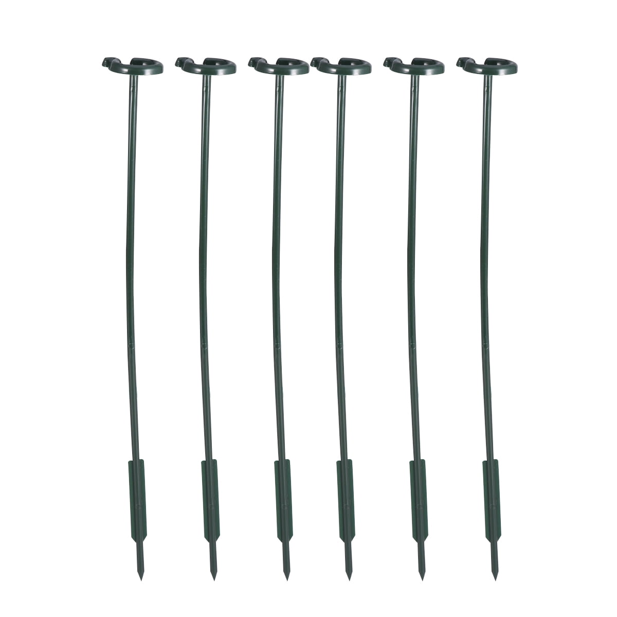 SHIYUU 6Pcs Plastic Plant Support Rods for Potted Plants (3.14in ...