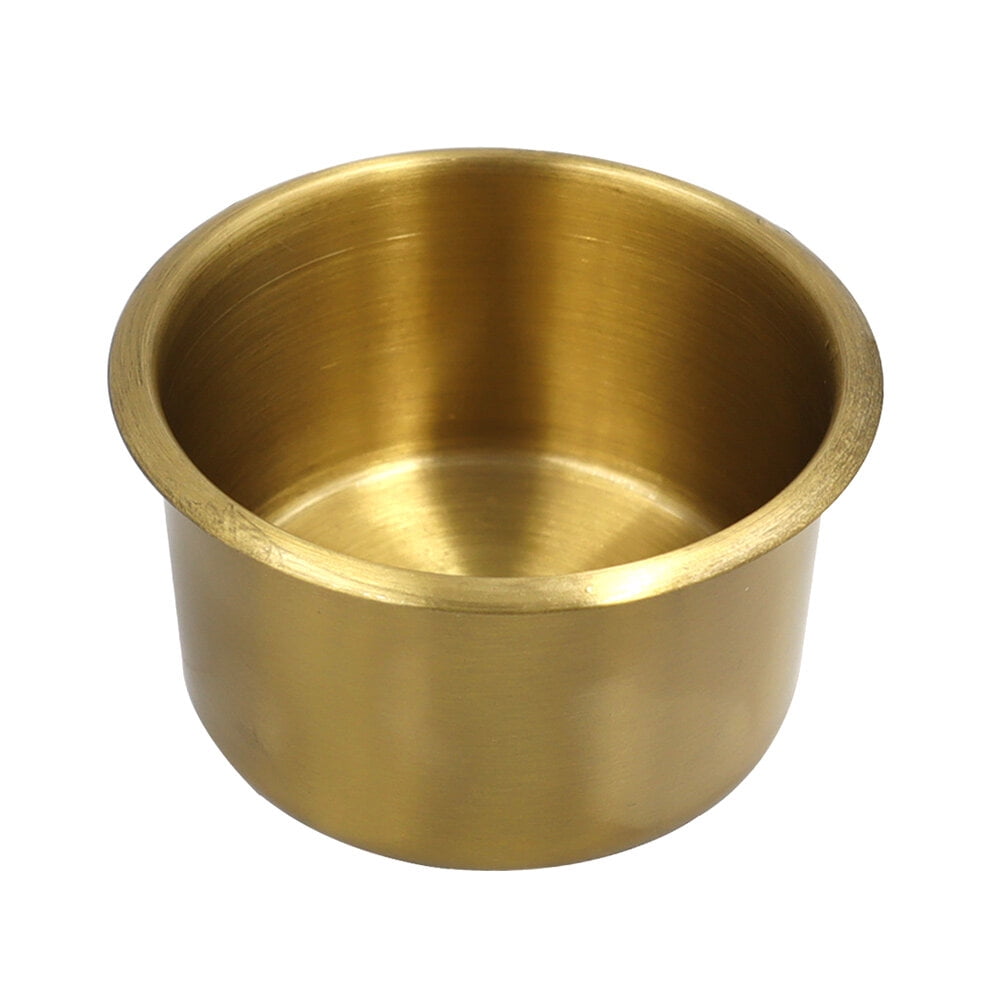 SHIYUU Car Cup Holder Organizer Brass Drop in Cup Holder Bottle Holder ...