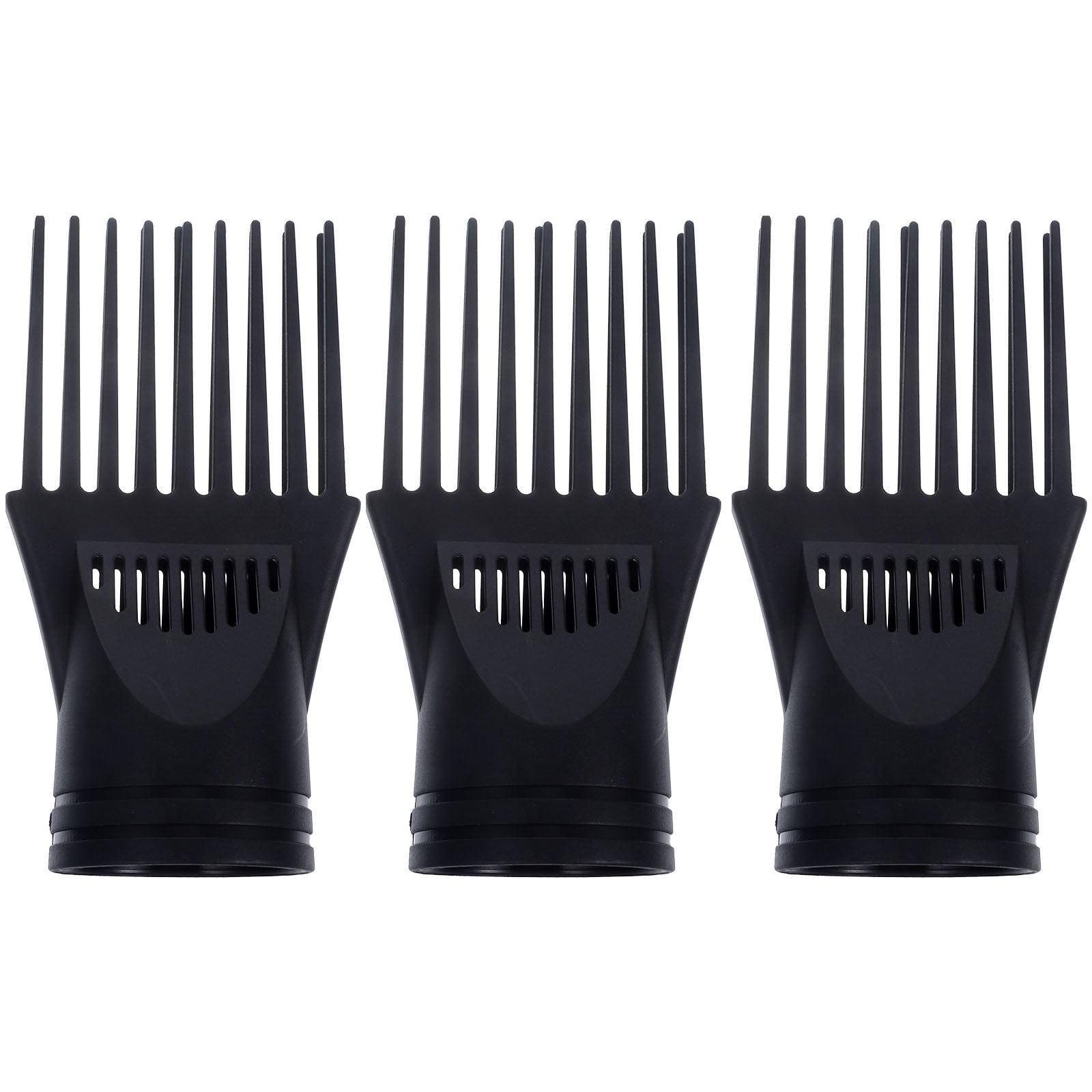SHIYUU Hair Dryer Comb Attachment Set - 3PCS Black - Walmart.com