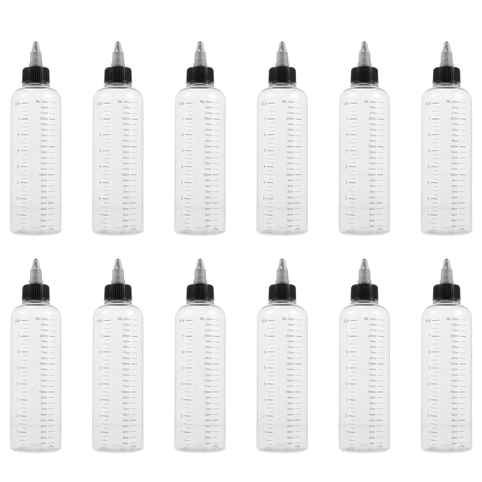 SHIYUU Monomer Plastic Squeeze Bottles with Cap - 12Pcs - Walmart.com