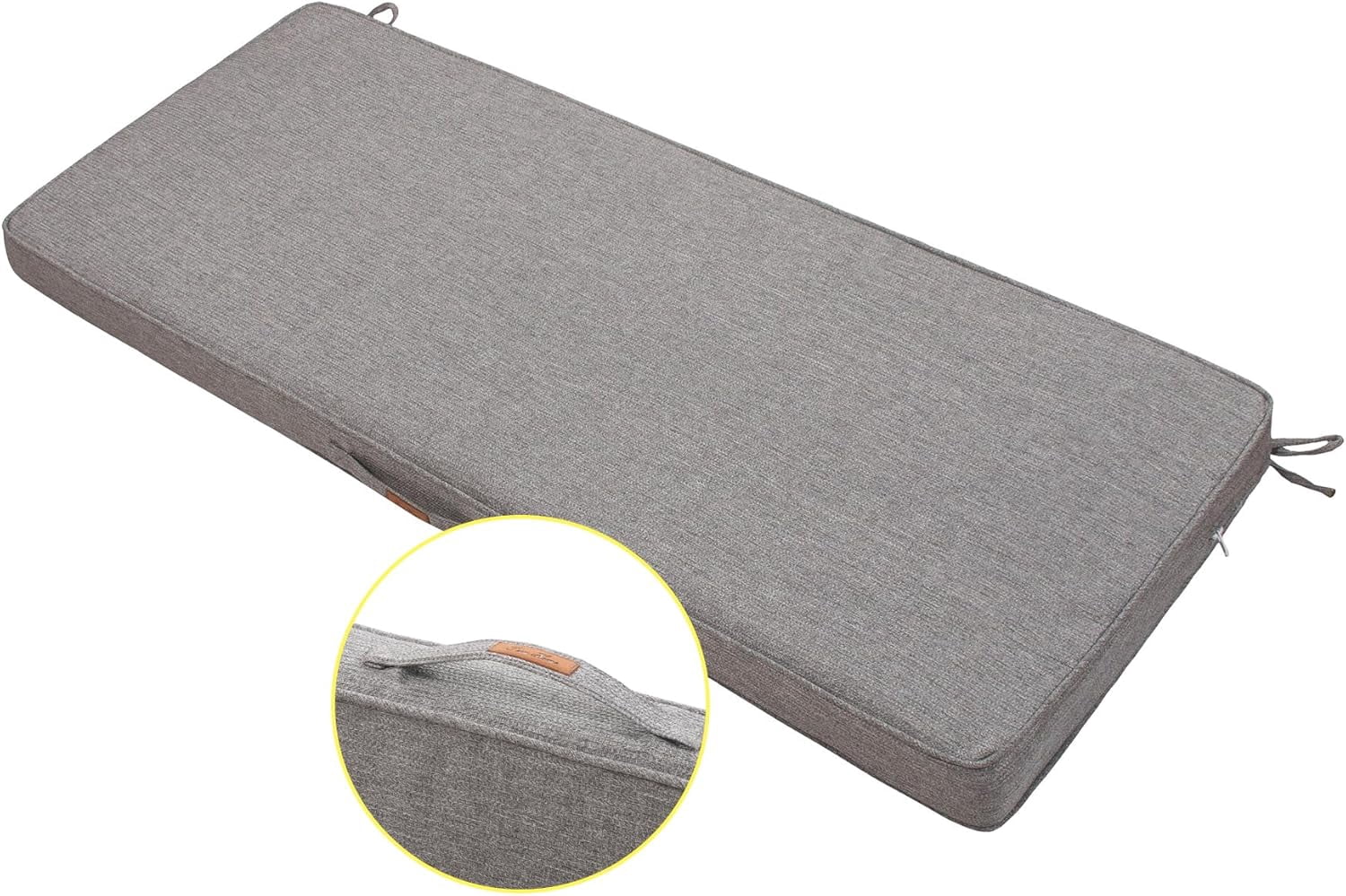 SHJWIKRGTG Outdoor Bench 48 x18 x3 Inch Waterproof Portable Settee Foam ...