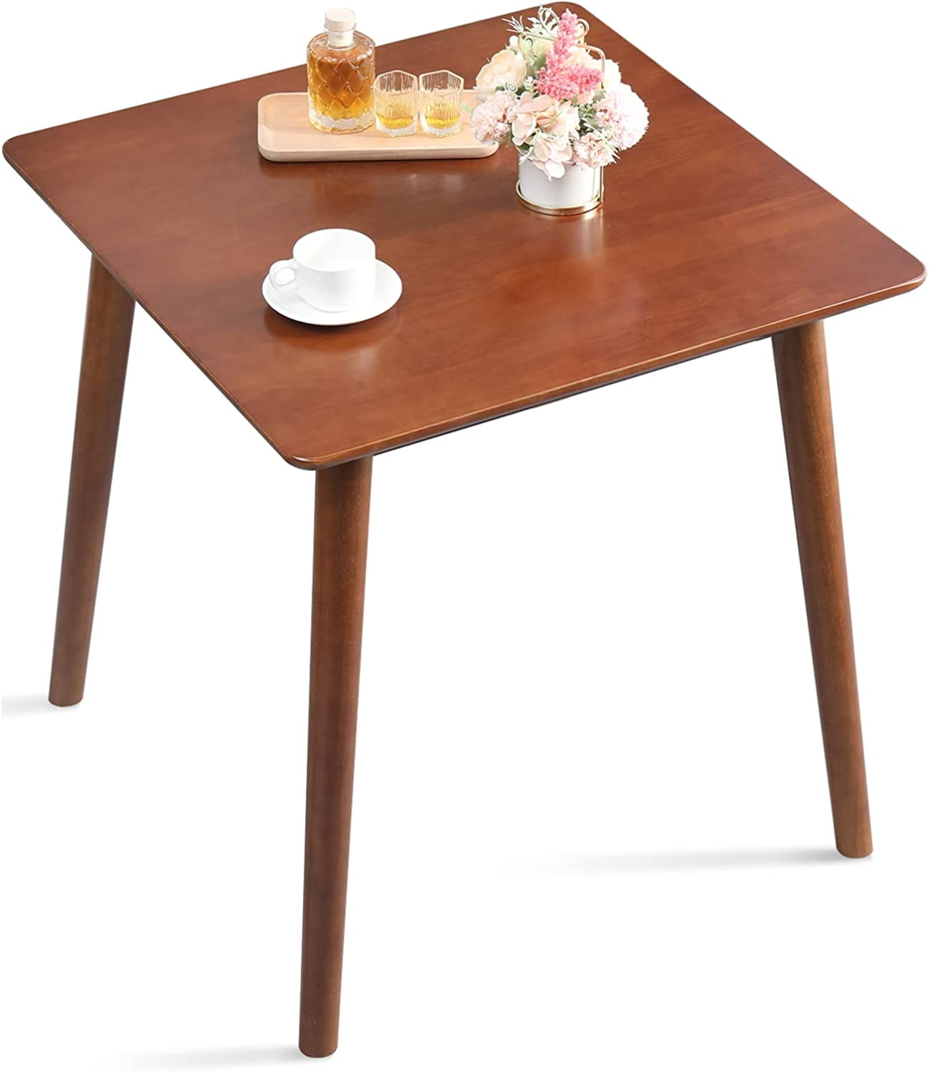 SHMAMT 27.6" Small Dining Table Square for 2, Kitchen Dinner Table ...