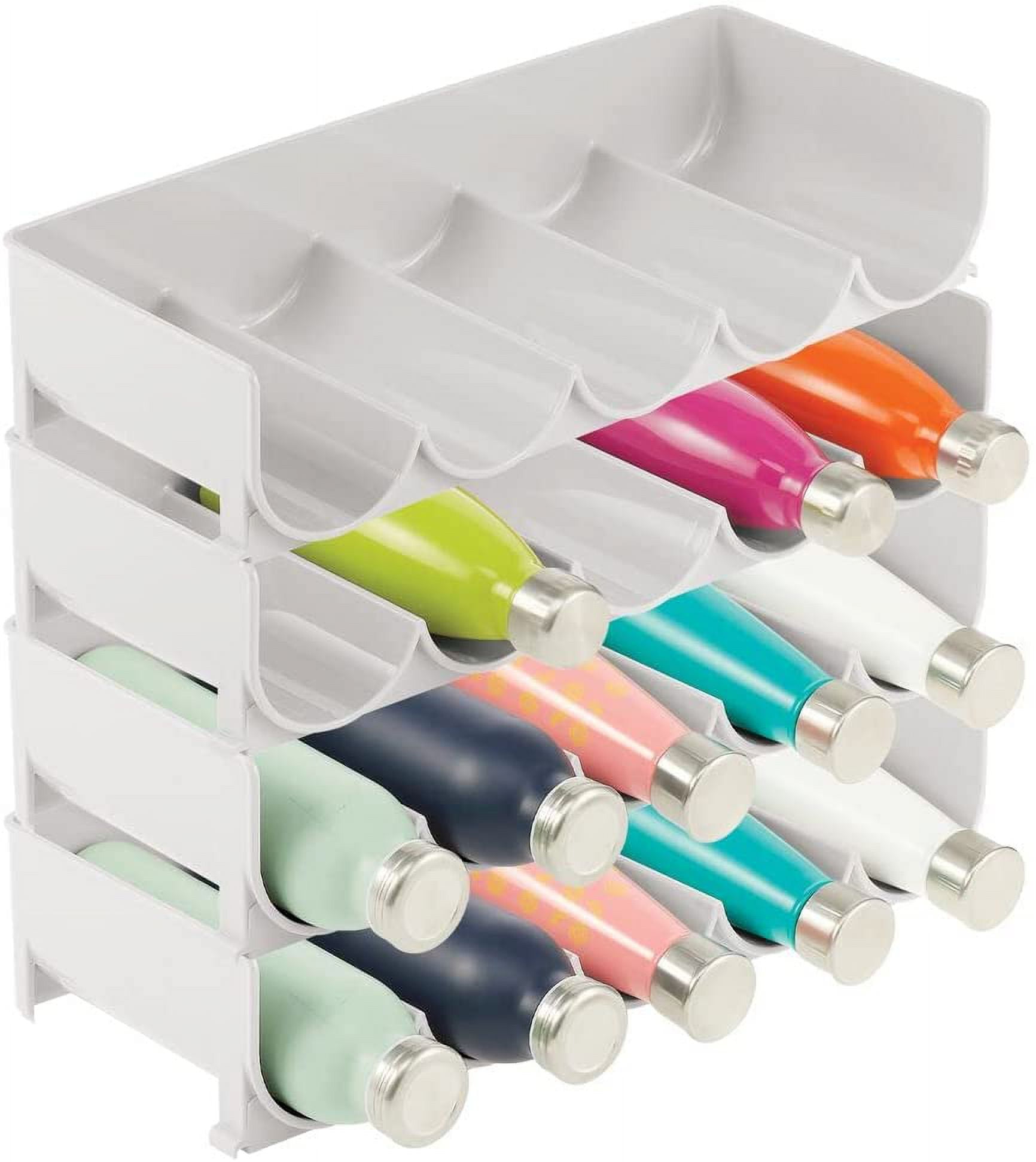 SHMAMT Plastic Free-Standing Water Bottle and Wine Rack Storage ...