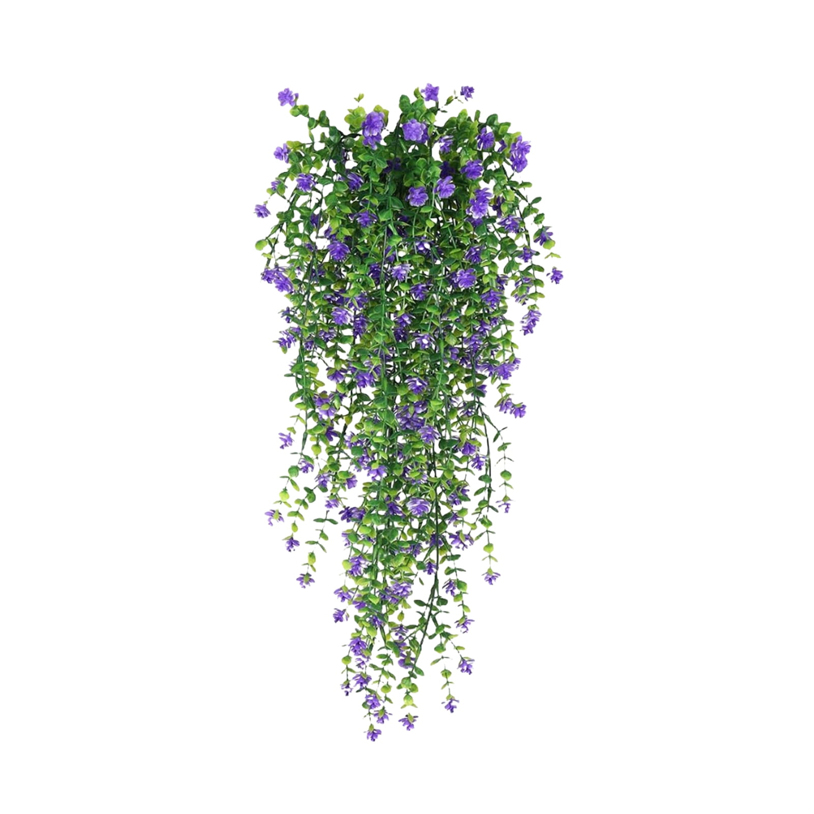 SHNETY 1/2Pcs Hanging Artificial Flower Vine UV Resistant Faux Drooping ...