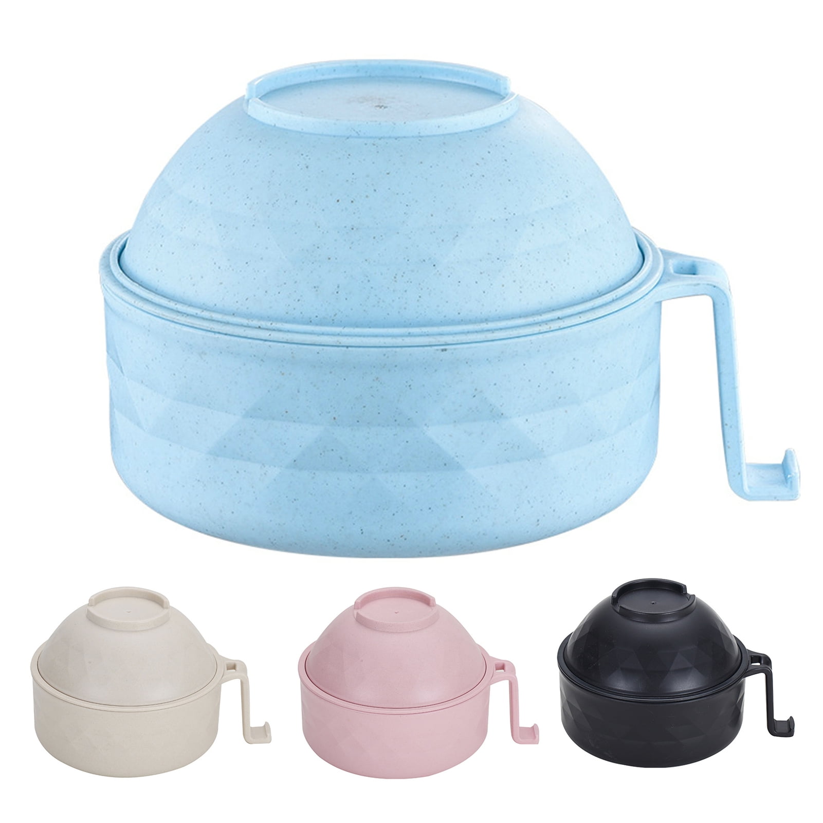 SHNETY 1 Set Noodle Bowl Microwave Dishwasher Safe Plastic Ramen Bowl ...