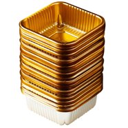 50 Pack Premium Kraft Baking Boxes, 6x6 Bakery Box with Clear Window ...