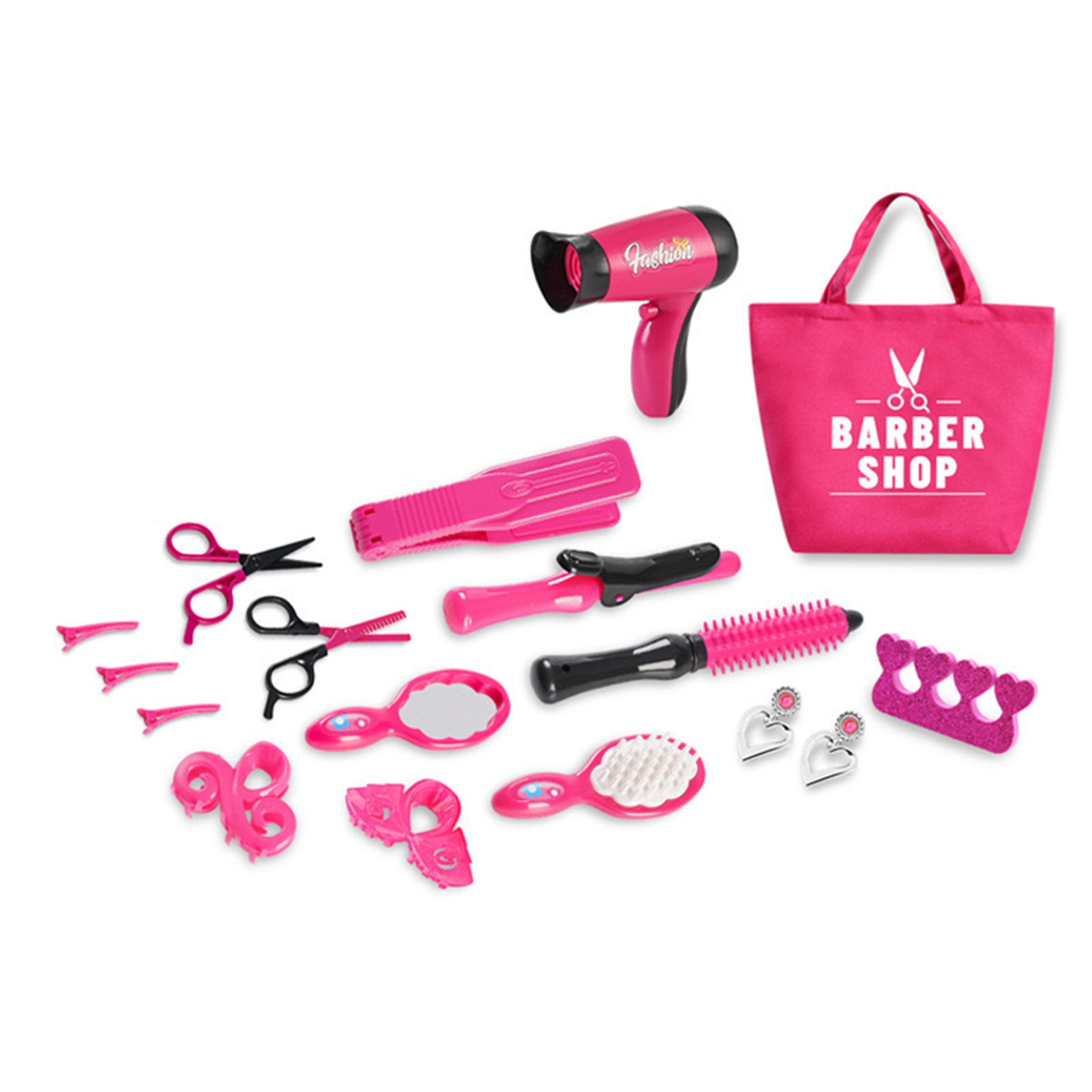 SHNETY 17Pcs/Set Boys & Girls's Hair Salon Toy Set Fun Realistic Play ...