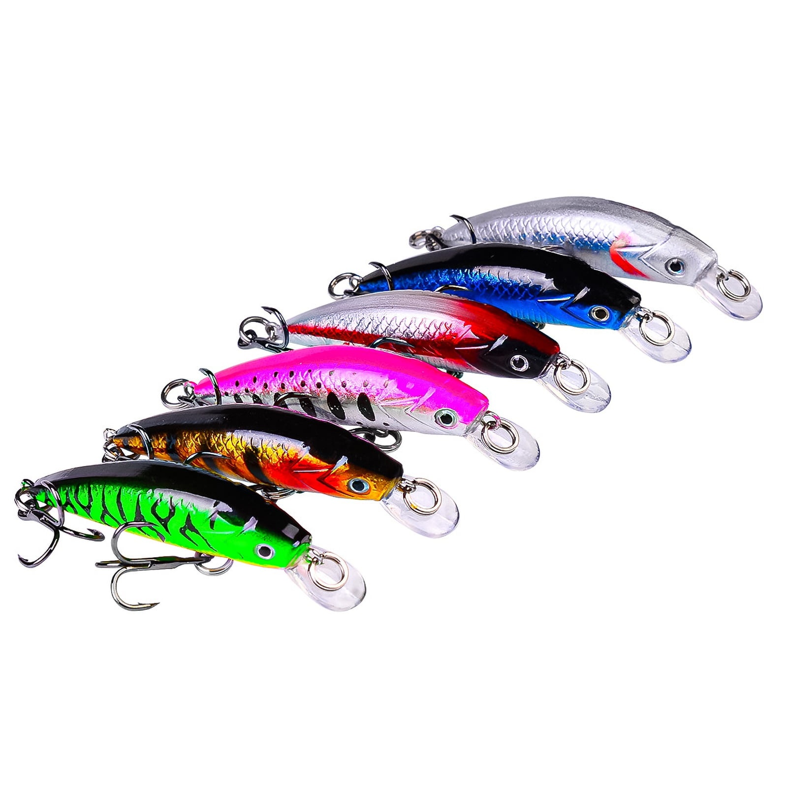 SHNETY 6g 6cm Fishing Lure Bionic Attractive 6 Colors Big Minnow Lure ...