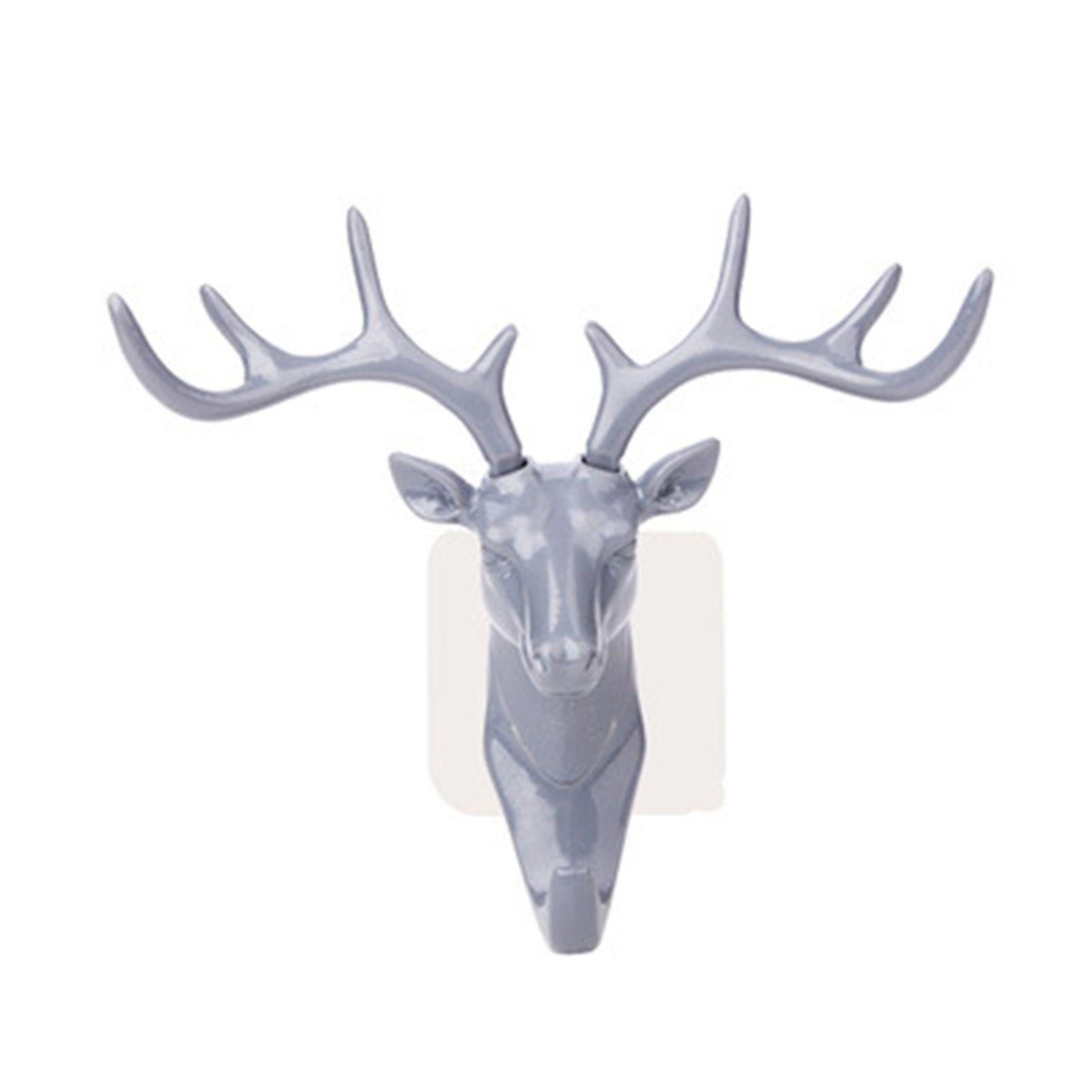 SHNETY Antler Hook Deer Head Key Holder Hanger Living Room Wall ...