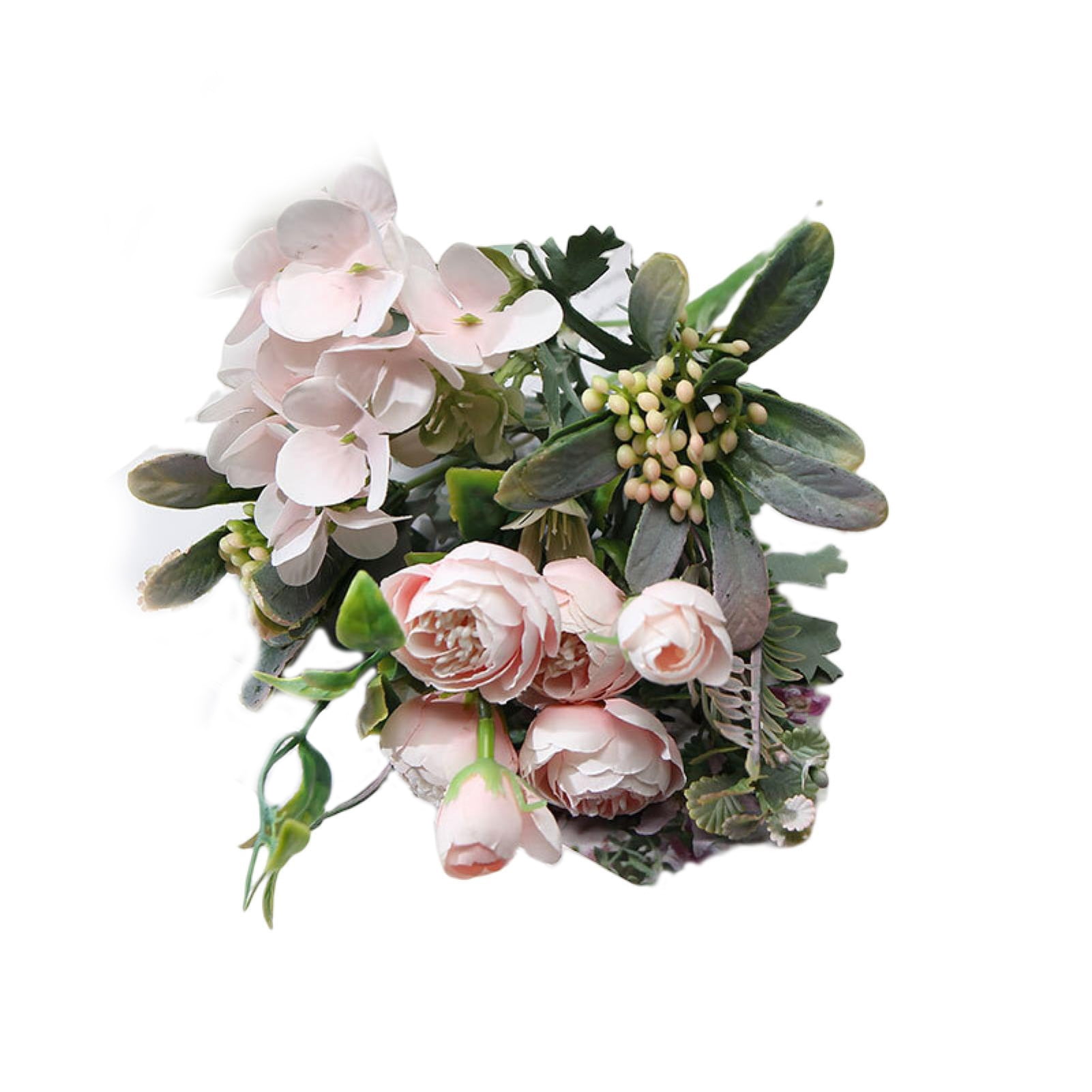 SHNETY Artificial Flower Realistic No Watering Non-fading Faux Silk ...