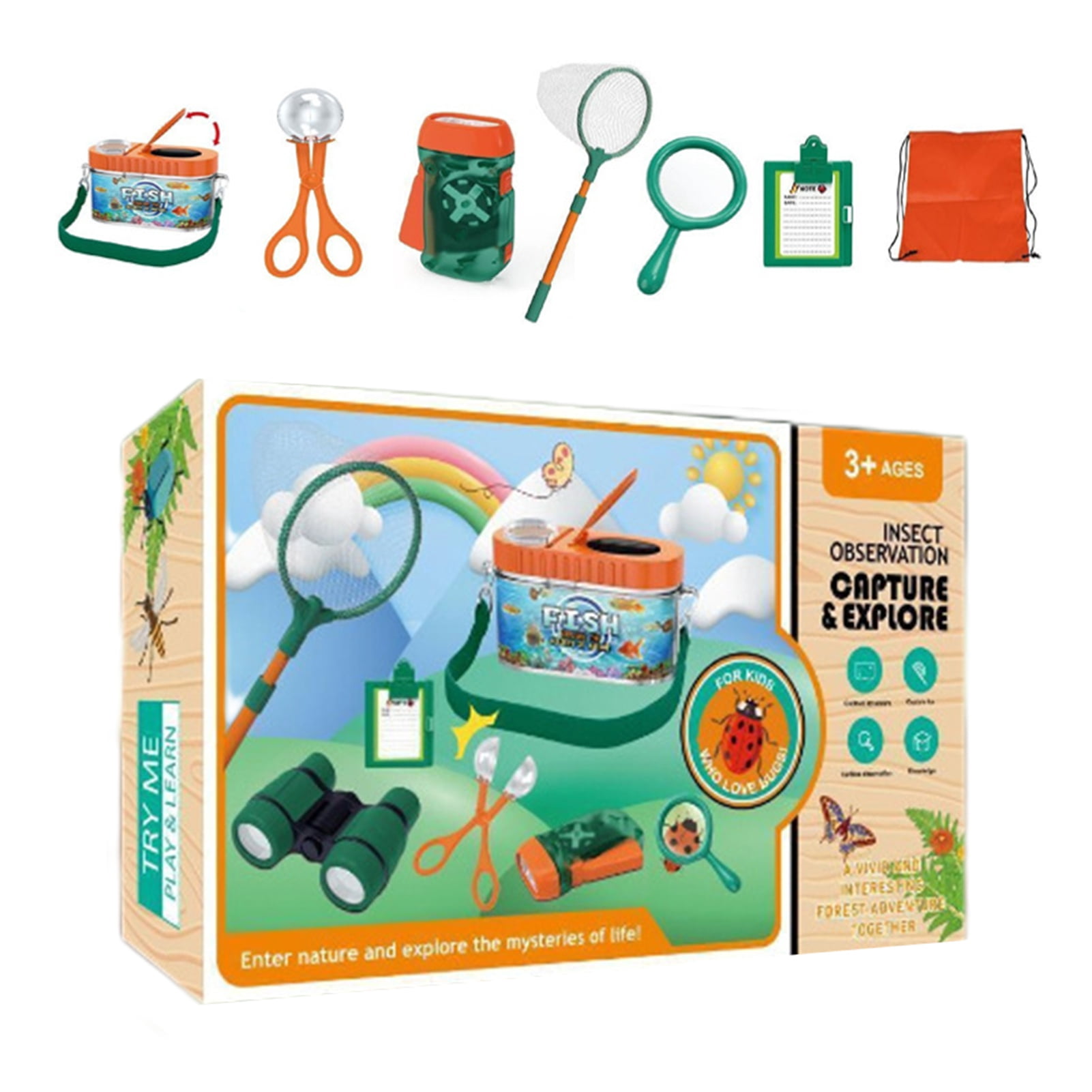 SHNETY Bug Catcher for Kids,Safe Insect Catching Tool with Fish Tank ...