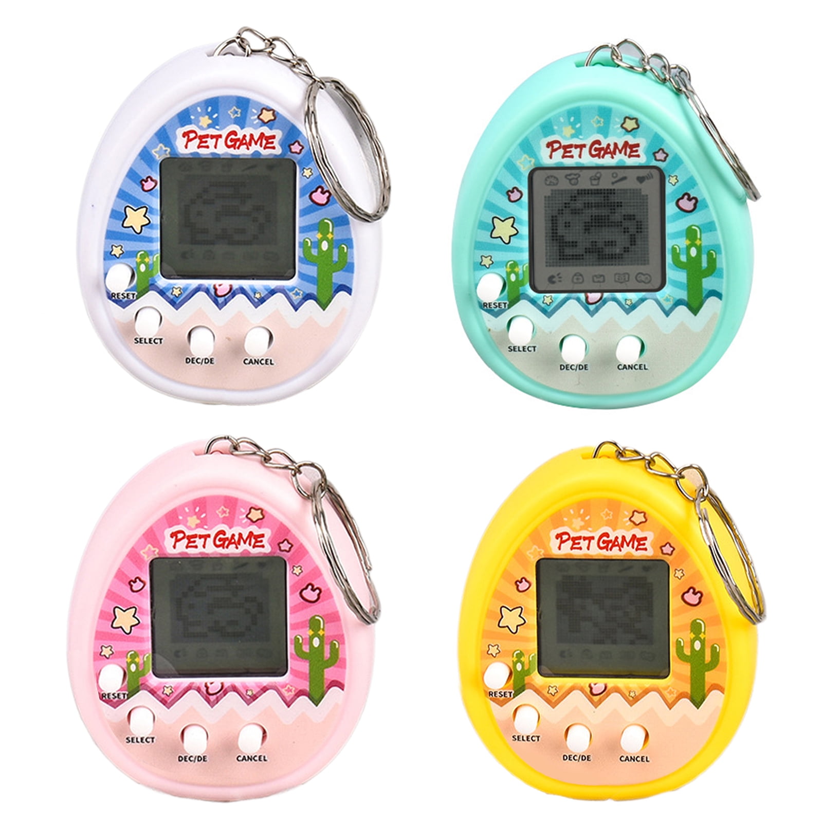 SHNETY Electronic Pet Keychain Toy Mini Digital Pet Machine Key Ring ...