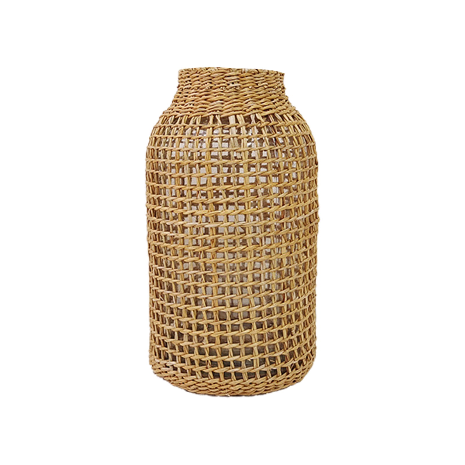 SHNETY Flower Vase Handmade Straw Woven Anti-broken Japanese Style ...