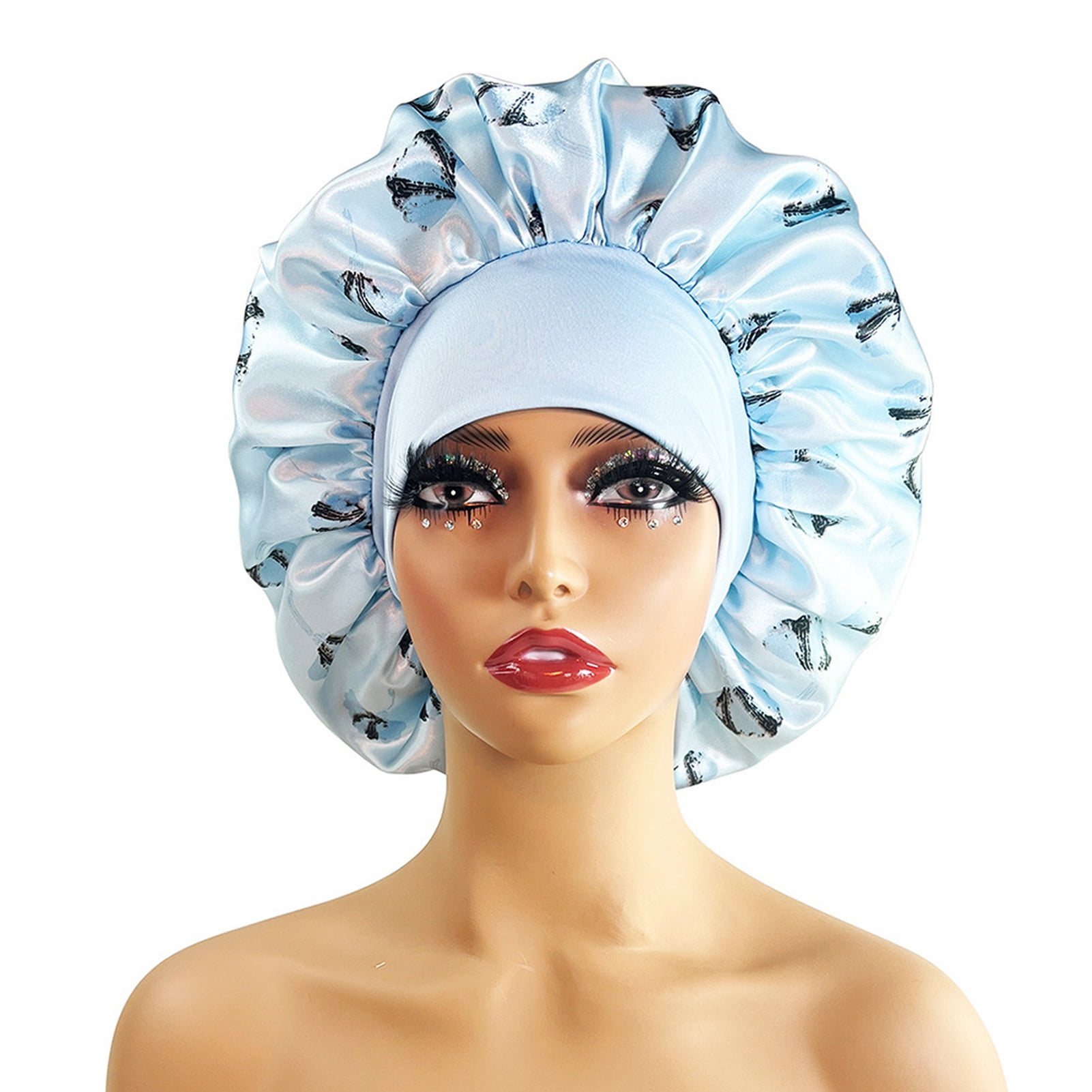 SHNETY Hair Cap Silk Satin Bonnet Extra Large Sleeping Satin Bonnet ...