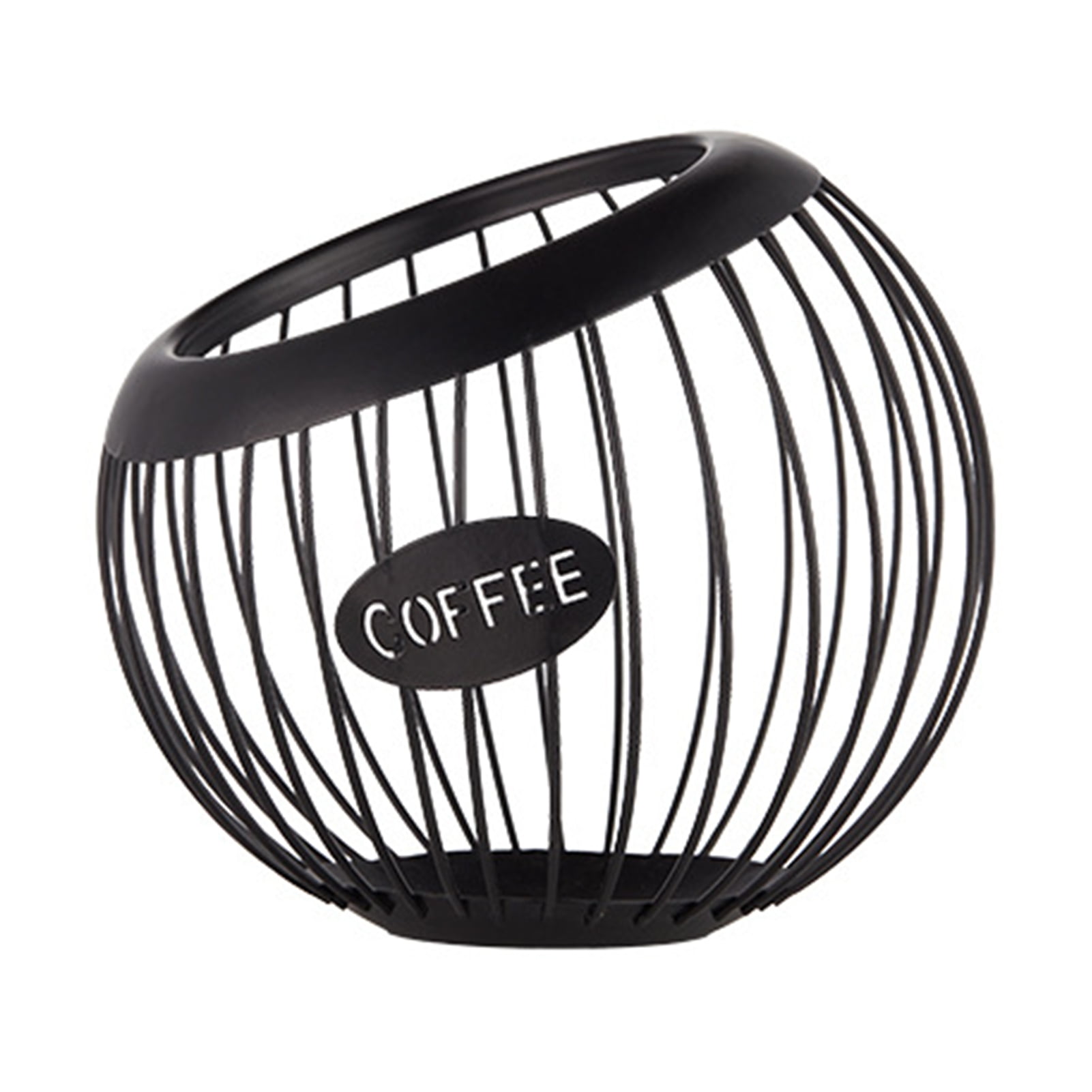 SHNETY K Cup Holder for Counter Metal Coffee Pods Storage Basket Large ...
