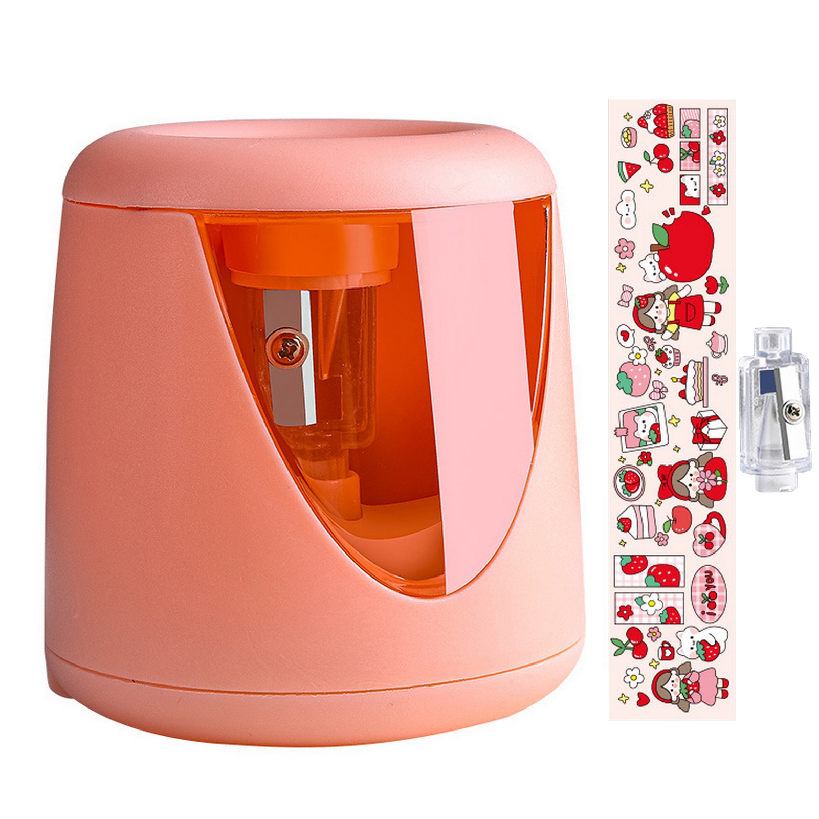 SHNETY Pencil Sharpener Battery Operated Compact Size Transparent ...