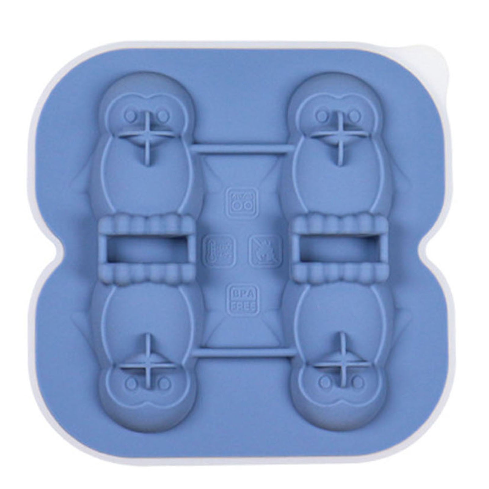 SHNETY Penguin Shape Ice Tray Mold Non-stick Reusable Ice Cubes ...