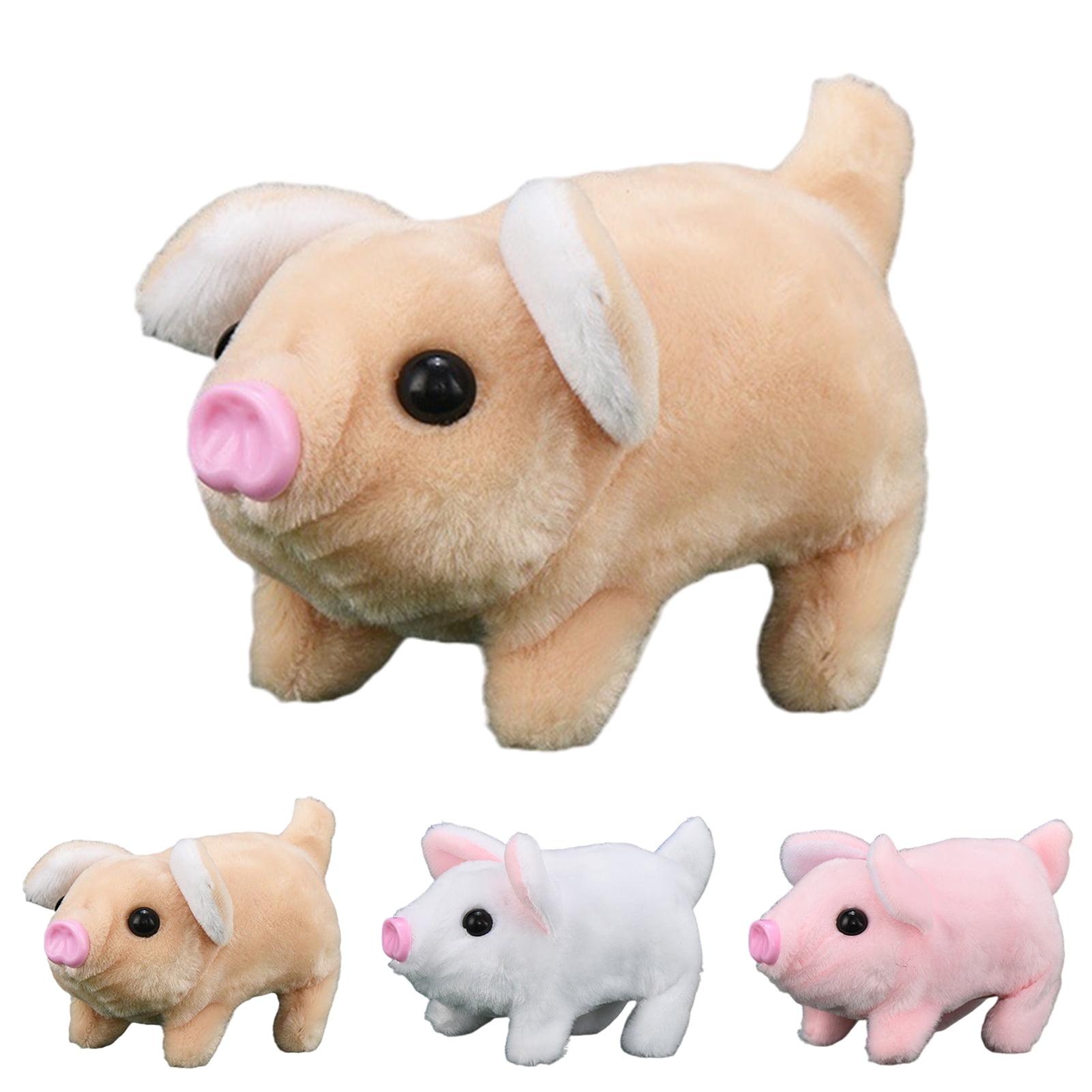 SHNETY Simulation Walking Piggy Electronic Pet Plush Toy for Baby ...