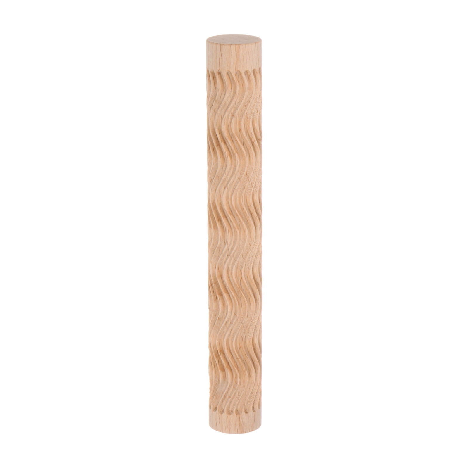 SHNETY Wooden Rolling Pin Clear Texture Leaves Snowflake Water Ripple ...