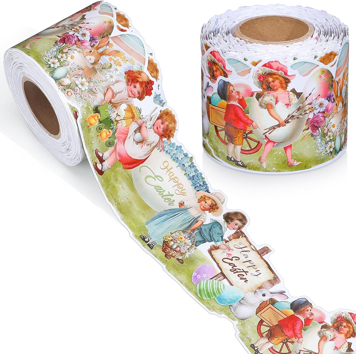 SHNWU 68.9 ft Vintage Easter Bulletin Board Border Colorful Easter Egg ...