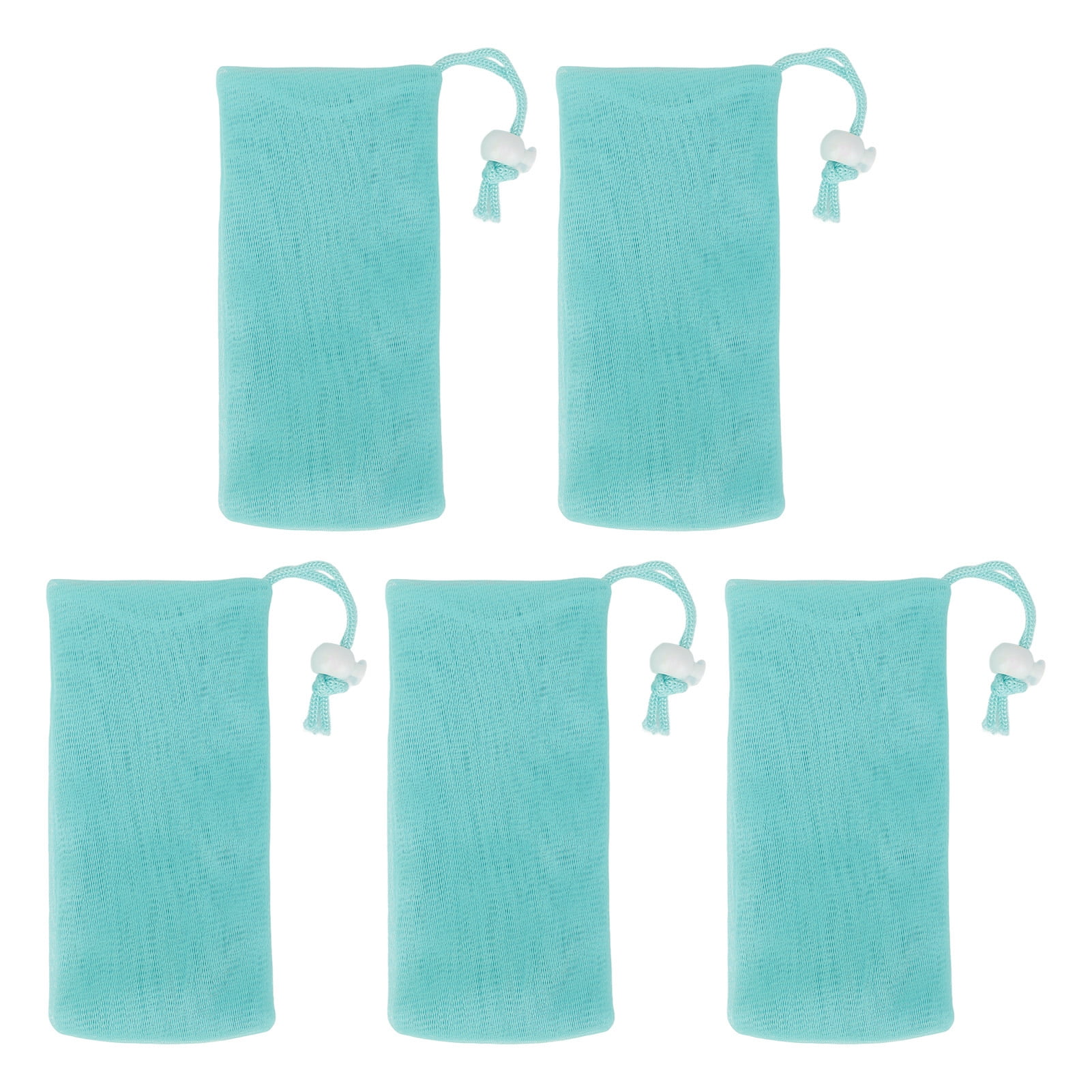 Shnwu Mesh Soap Pouch Exfoliating Soft Drawstring Design Saver Bag Soap