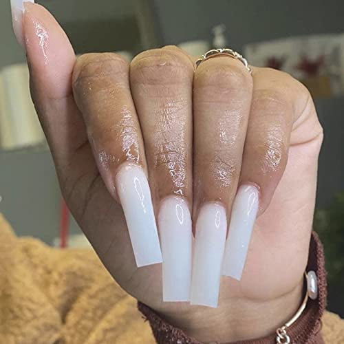 Shnwu Press On Nails Extra Long Square Fake Nails Squoval Acrylic Nails