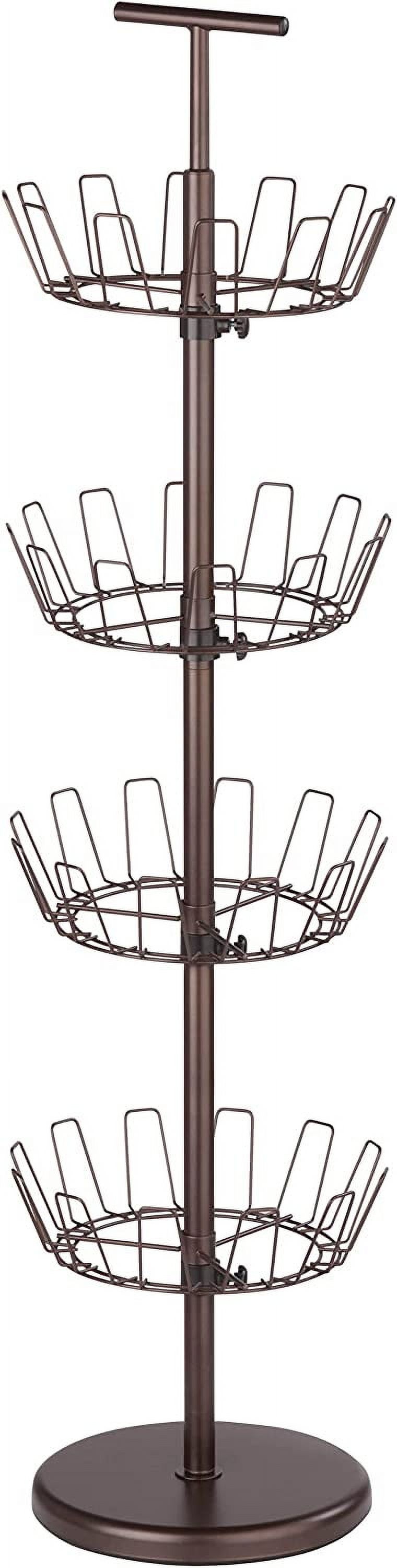 SHO-02221 Shoe Tree with Spinning Handle, Bronze, 4-Tier, 30 lbs ...