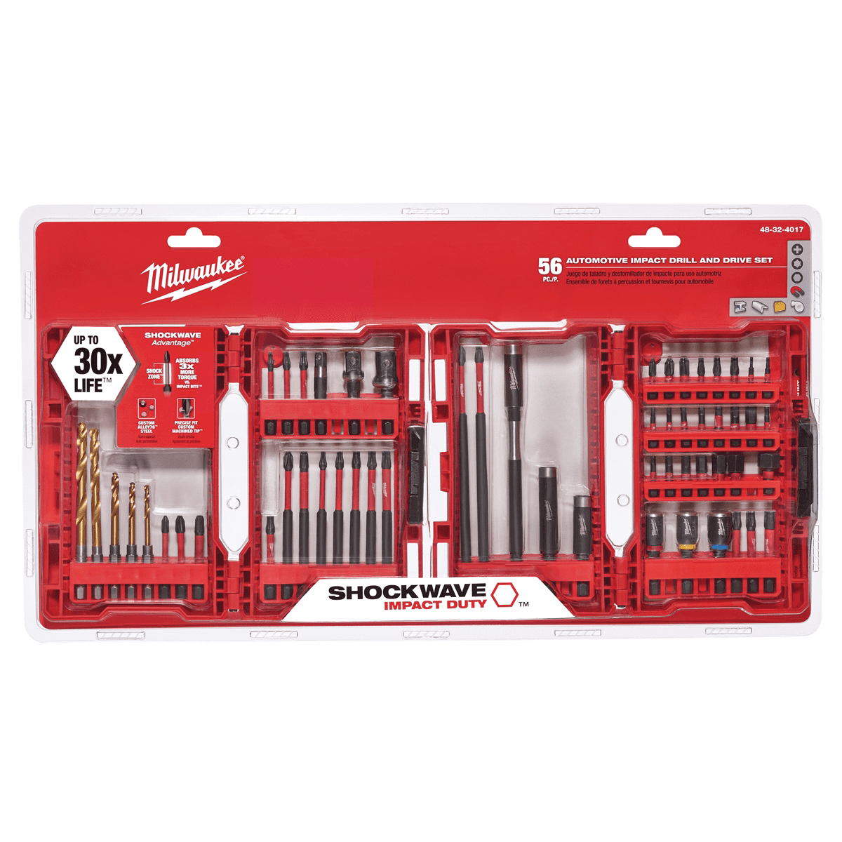 SHOCKWAVE 56-PC IMP DUTY DRILL DRIVE BIT SET - Walmart.com