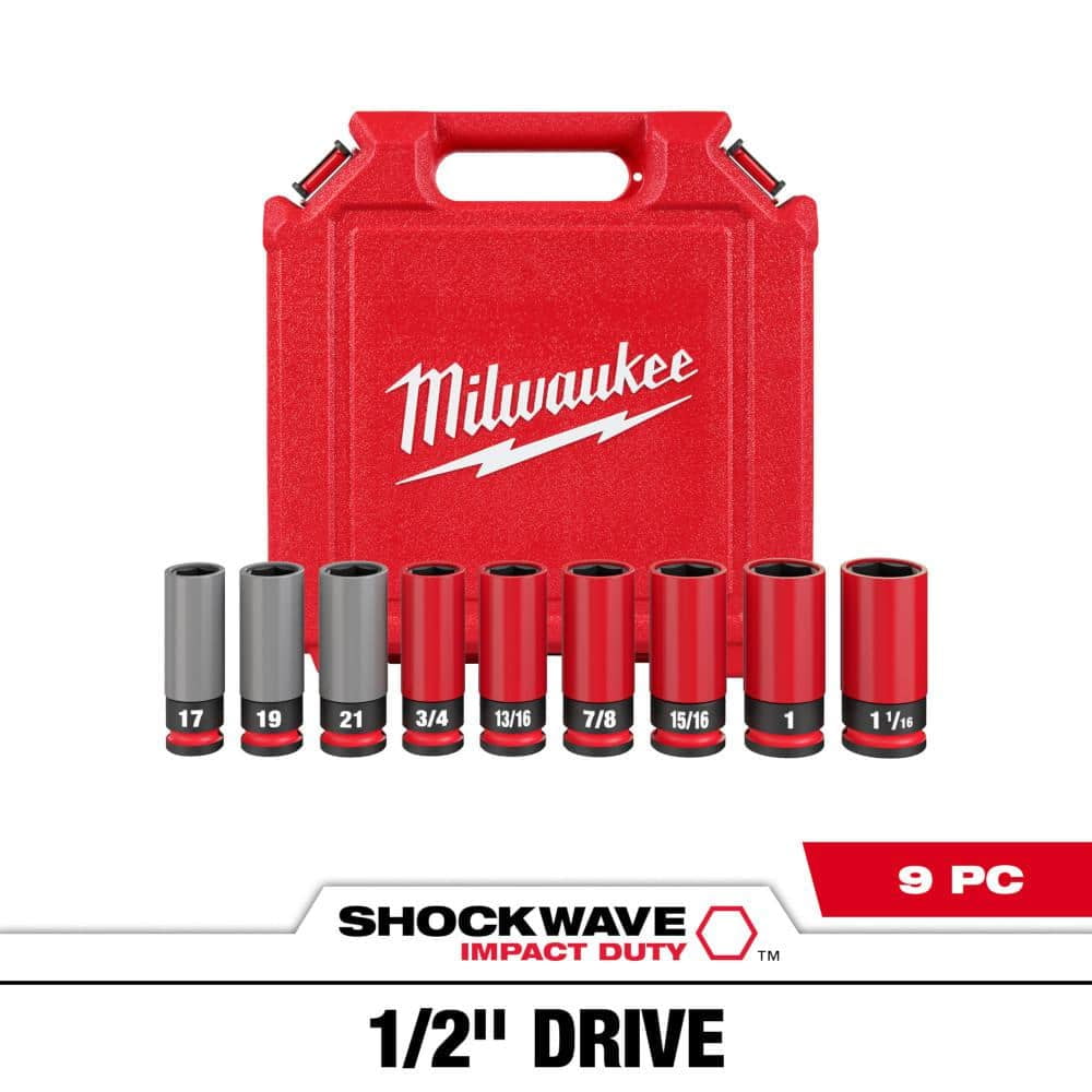 SHOCKWAVE Impact-Duty 1/2 in. Drive Deep SAE & Metric Lug Nut Impact ...
