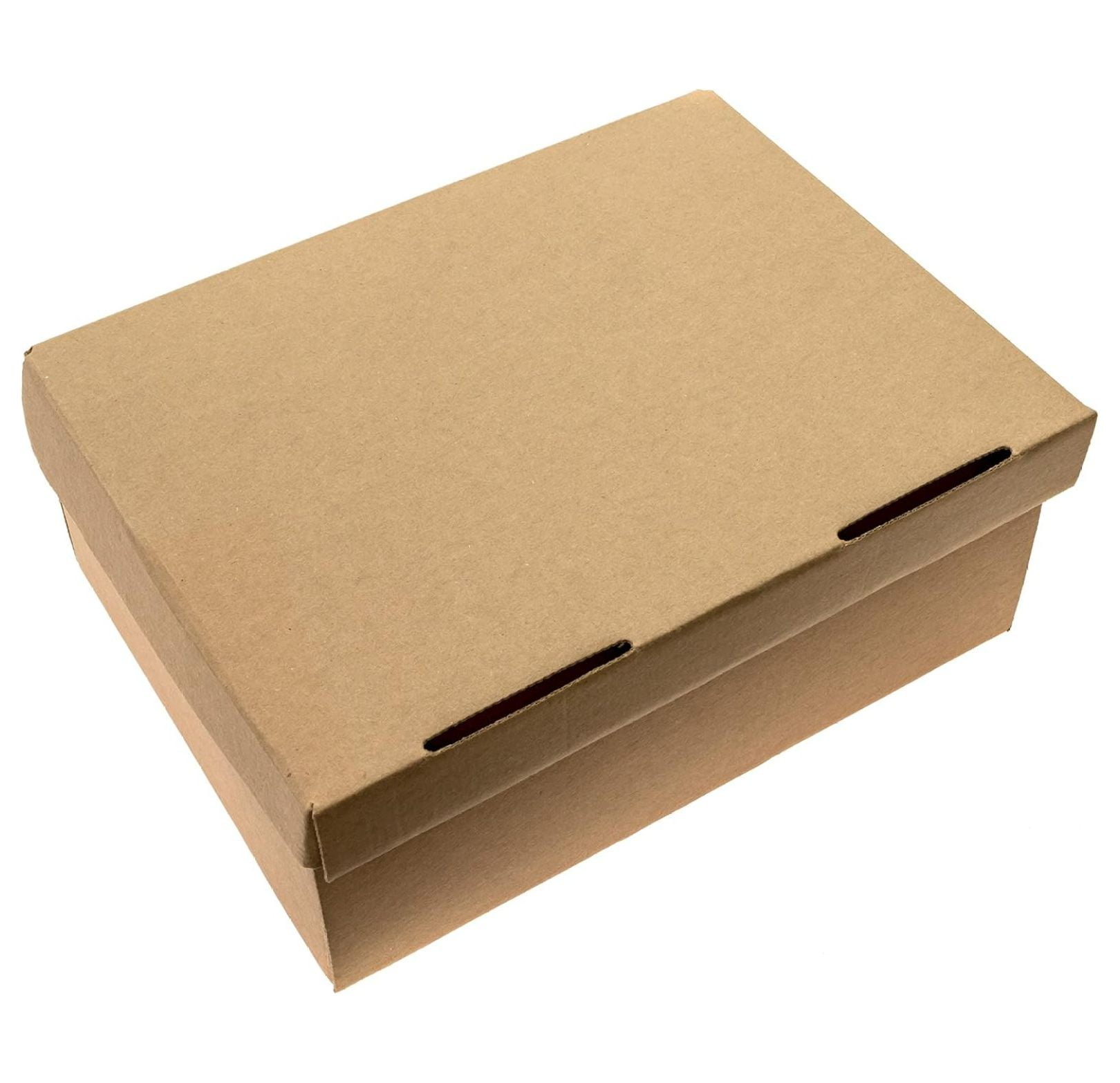 SHOE BOXES - 10 PACK - 12.5" x 9" x 5", HEAVY DUTY One-Piece Design ...