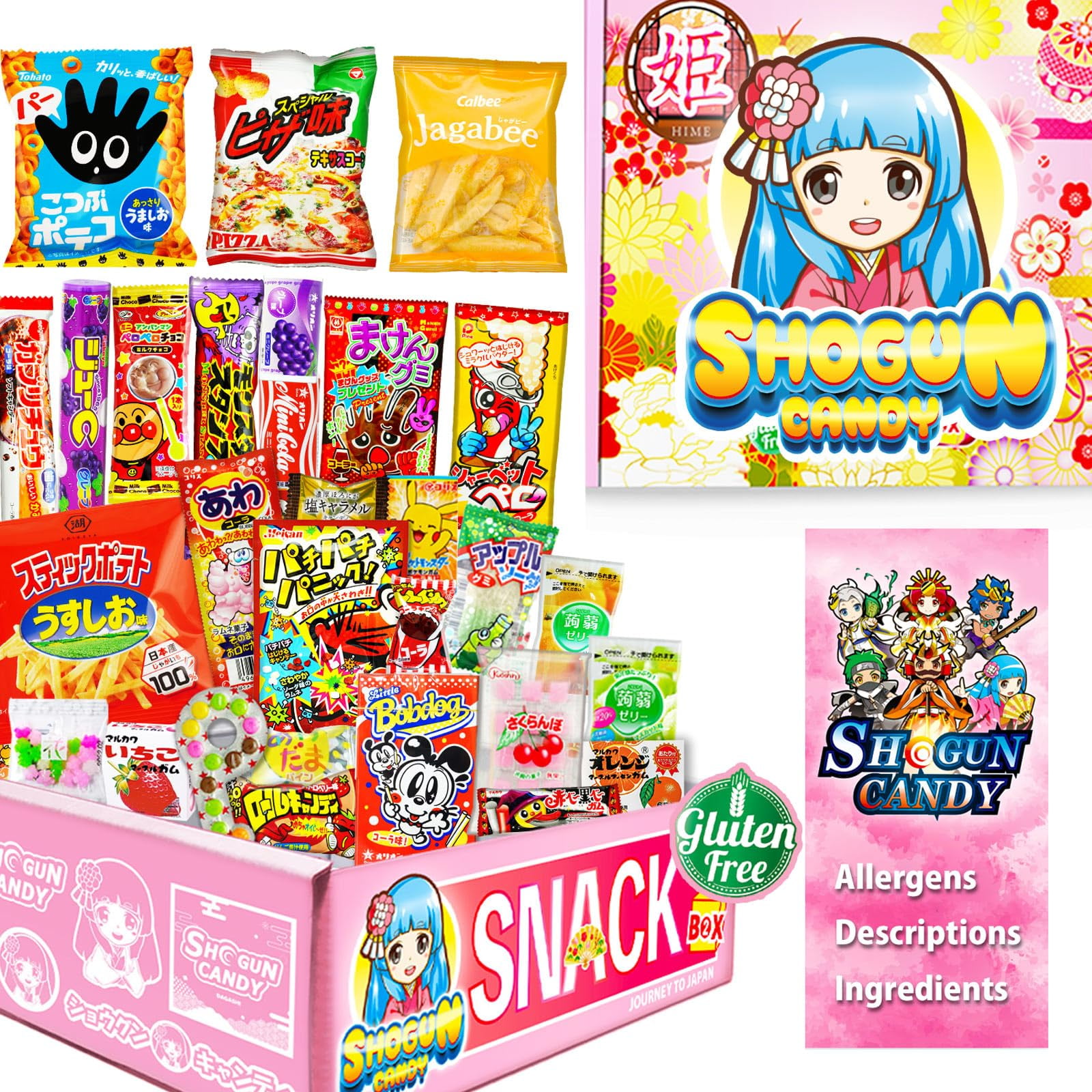 SHOGUN CANDY, Japanese Snacks YPF5 and Japanese Candy, Popin Cookin ...