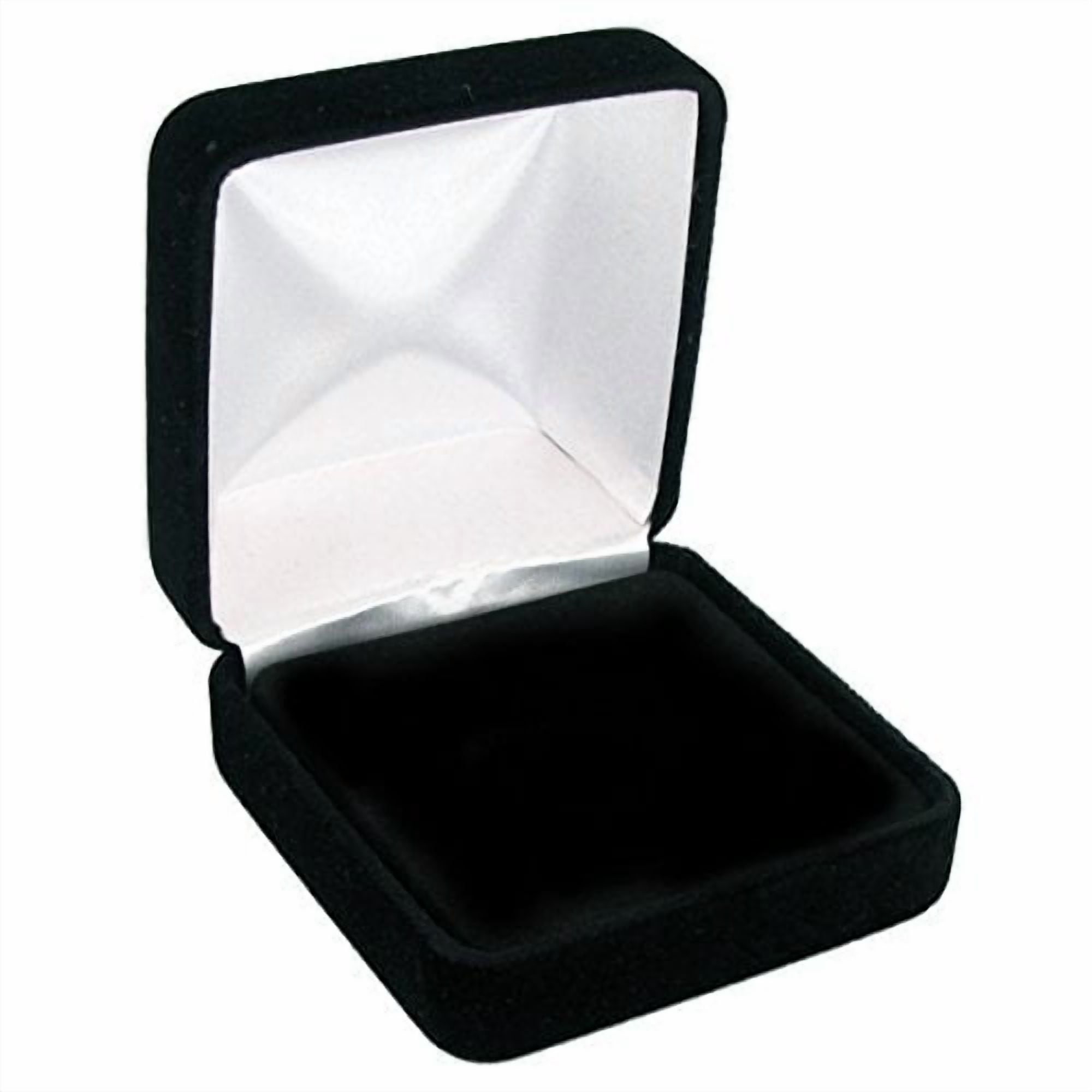 SHOP AWARDS AND GIFTS Black Velour Coin Presentation Box, Holds 1-1/2 ...