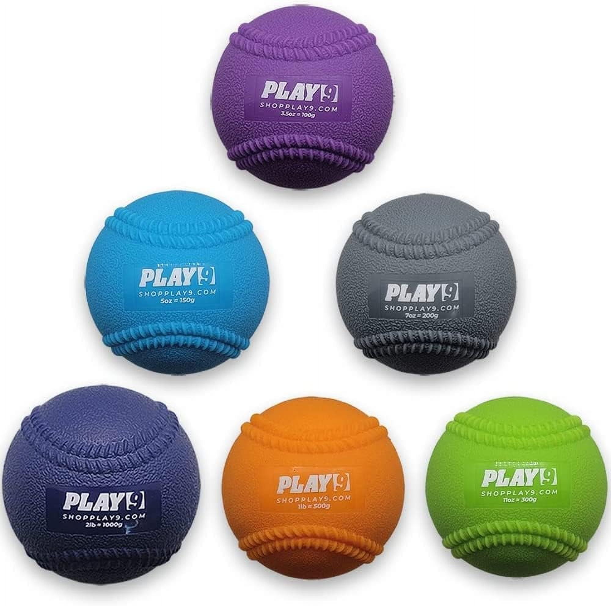 SHOP PLAY 9 | Plyoball Weighted Ball Baseball Set (with Seams) for ...
