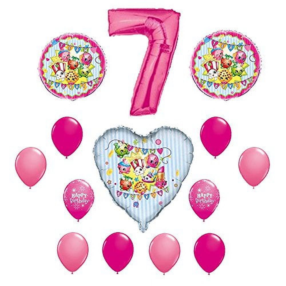 SHOPKINS 7th Seventh BIRTHDAY PARTY Balloons Decorations Supplies ...