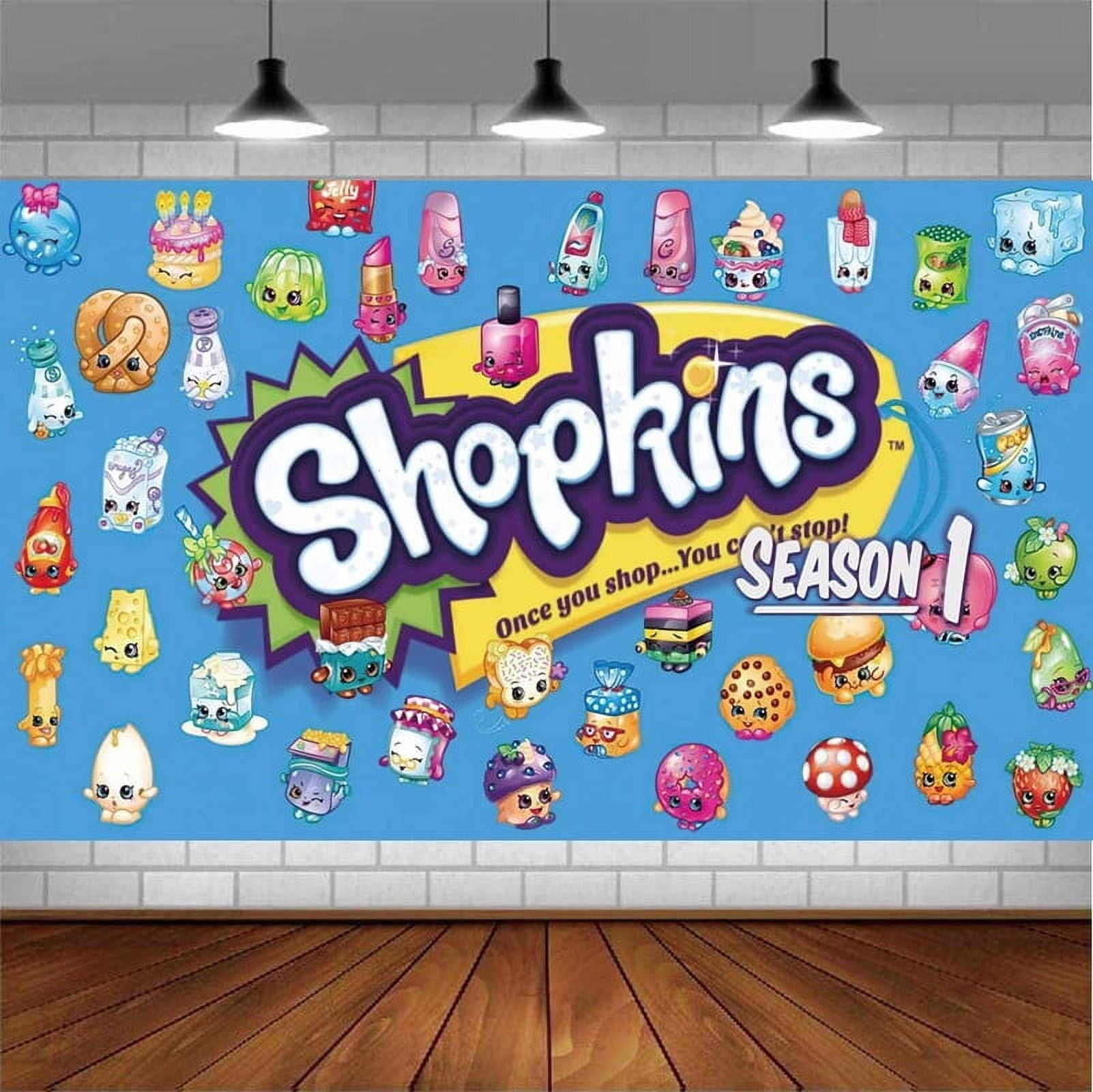 SHOPKINS Backdrop Banner Party Supplies Poster Movie Theme Background ...