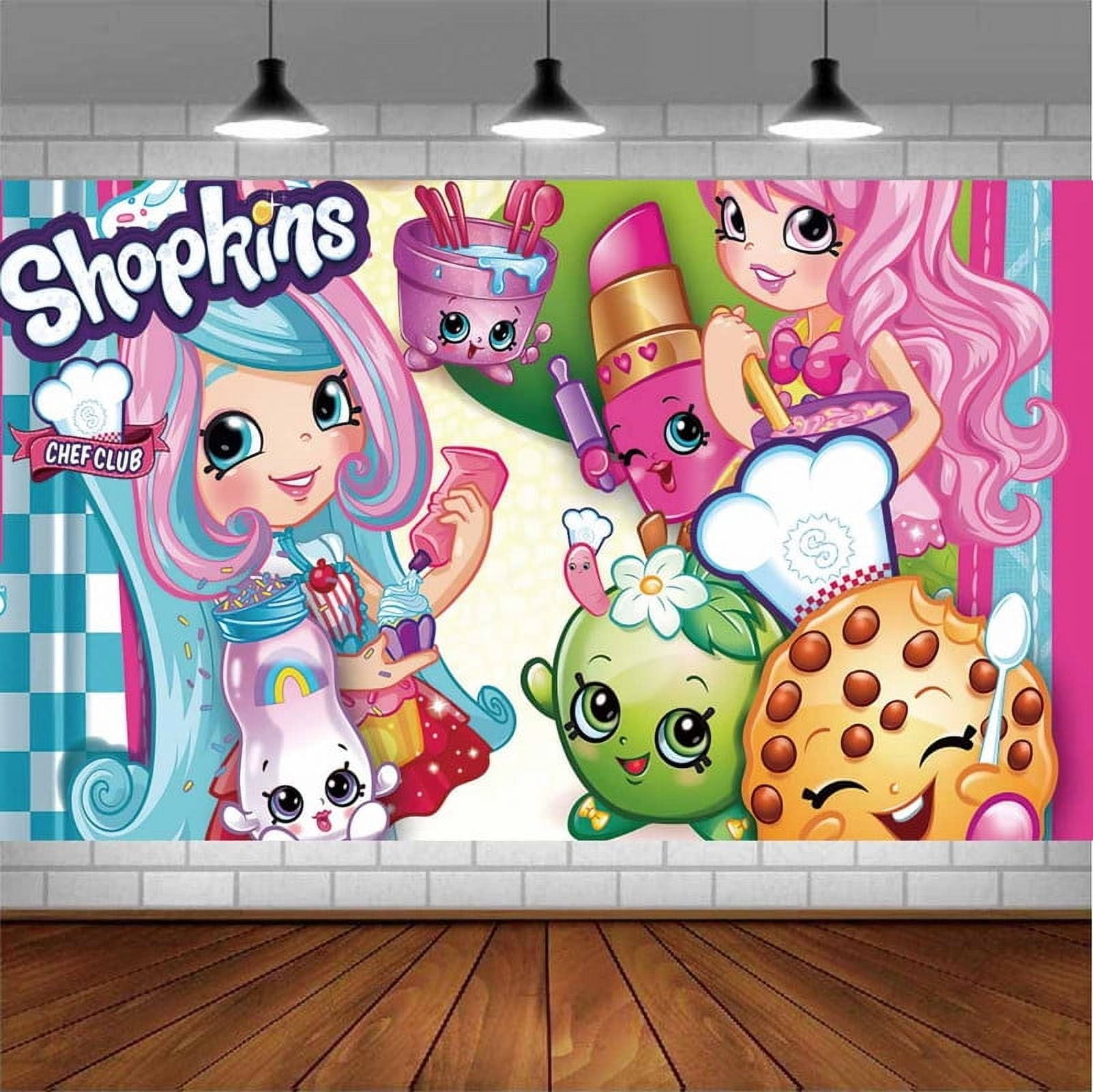 SHOPKINS Backdrop Banner Party Supplies Poster Movie Theme Background ...