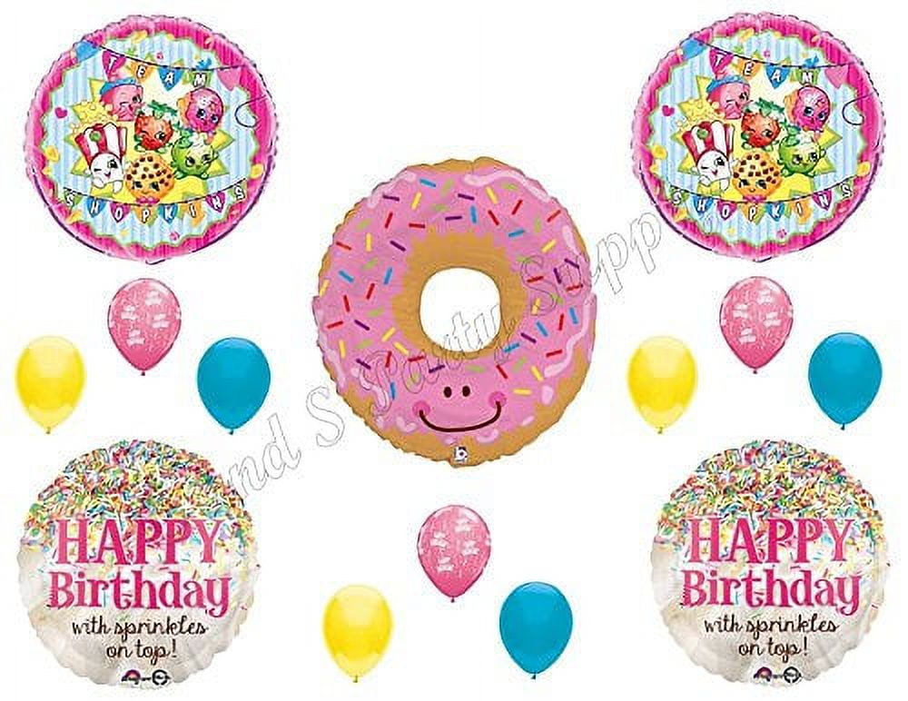 SHOPKINS & DonUT HAPPY BIRTHDAY PARTY Balloons Decorations Supplies ...