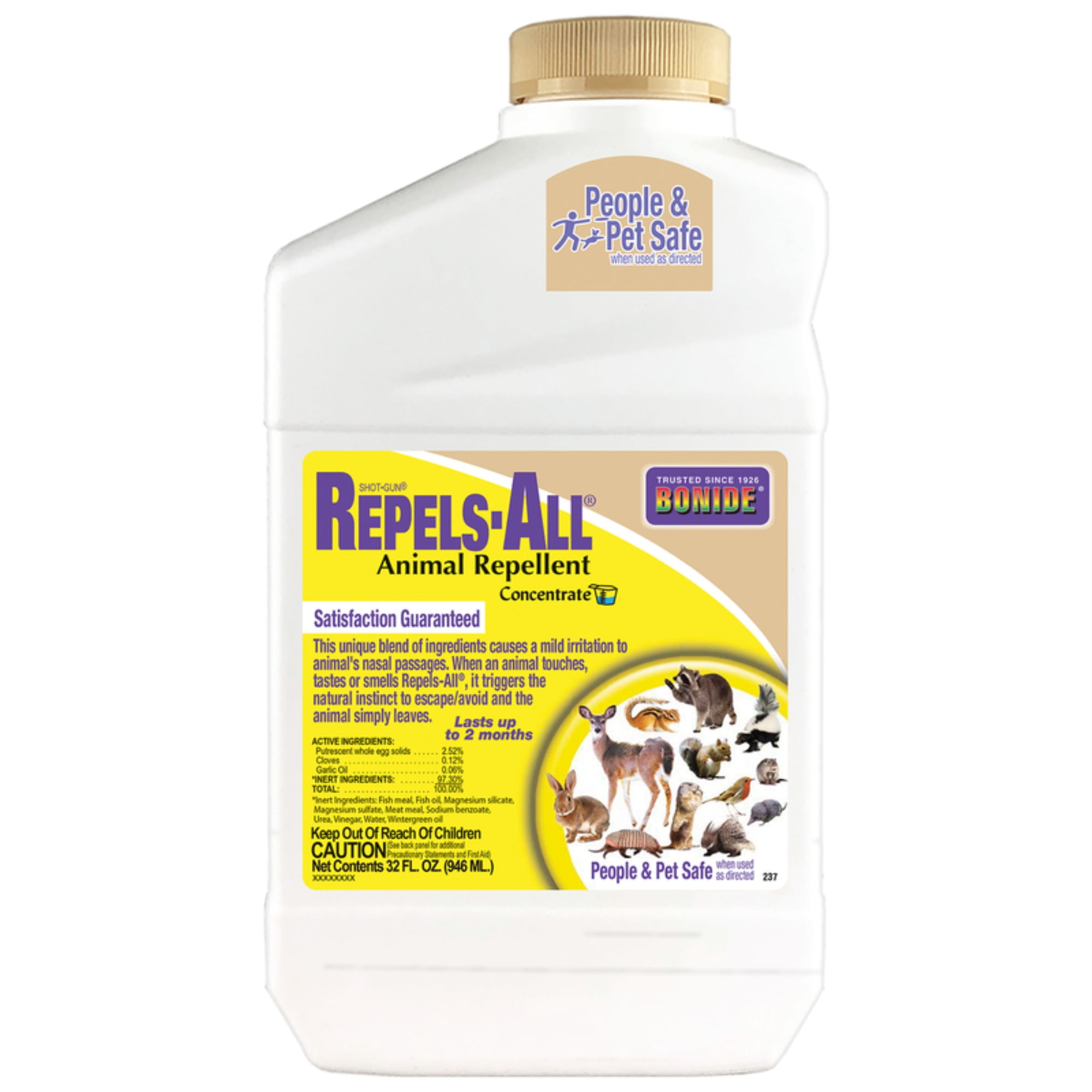 Shot-Gun Natural Animal Repellent Concentrate - Deterrent for Rodents ...