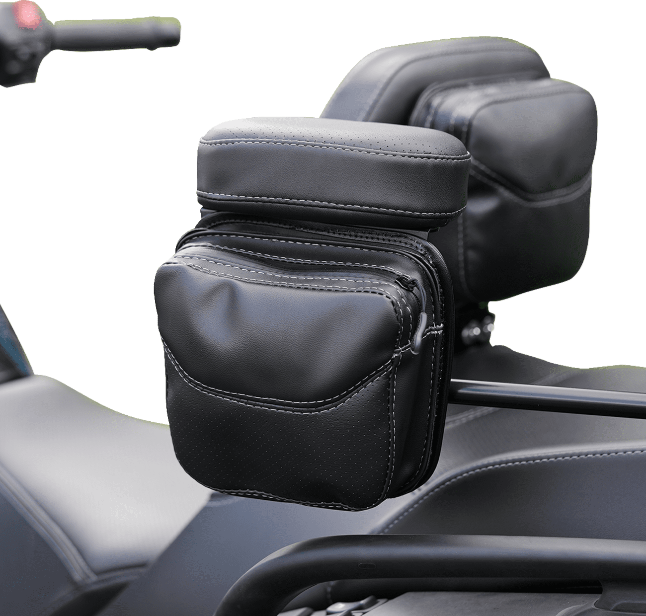 Show Chrome Platinum Arm Rest Pouch - Passenger - Two-Toned Black - Can ...