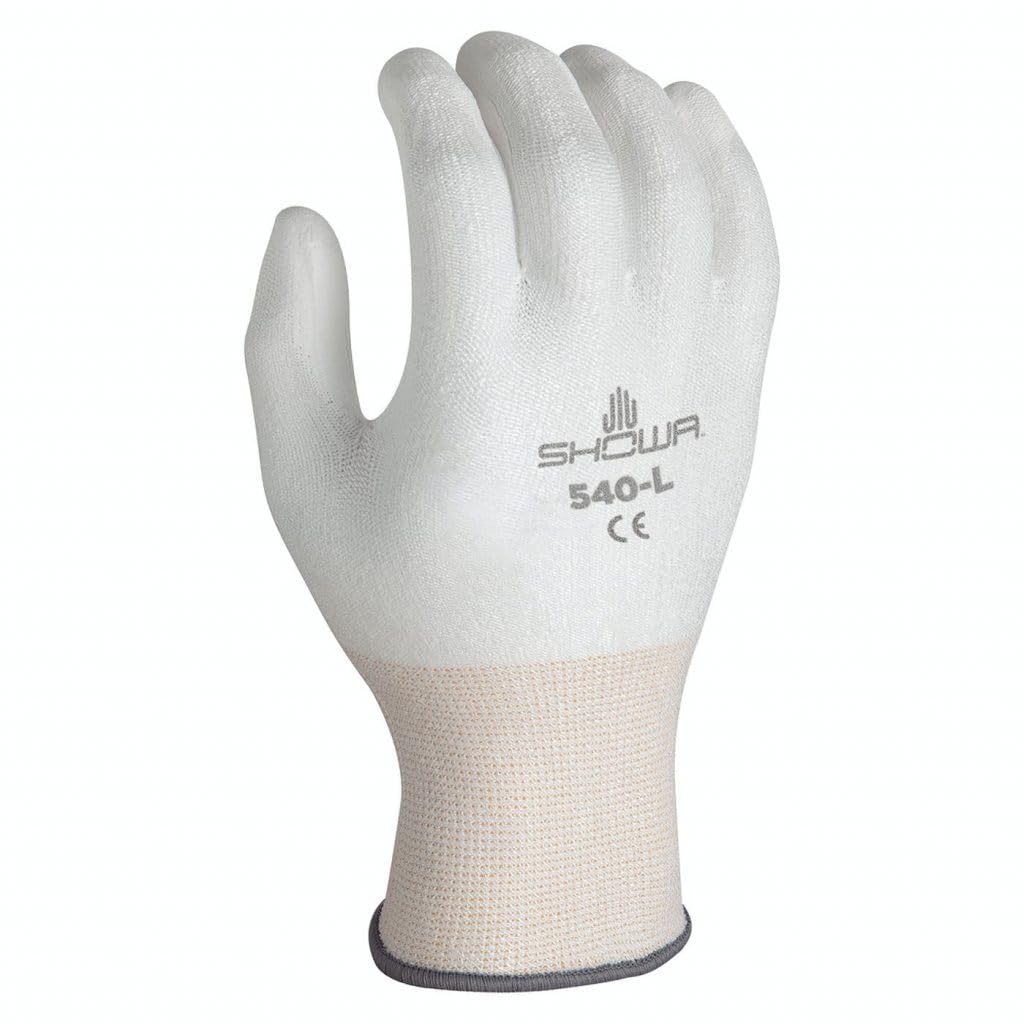 SHOWA 540 Polyurethane Palm Coated A2 Cut Resistant Safety Glove with ...