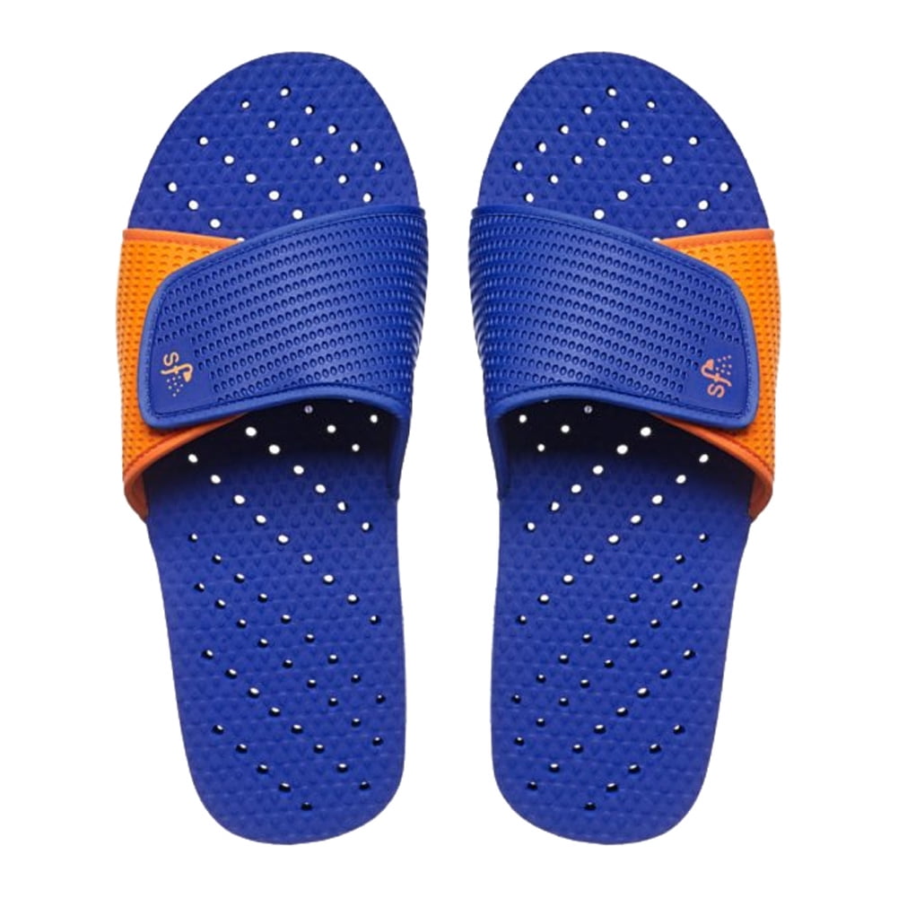 SHOWAFLOPS Boys Royal/Orange Slide, Color: Royal/Orange, Size: 4/5 ...