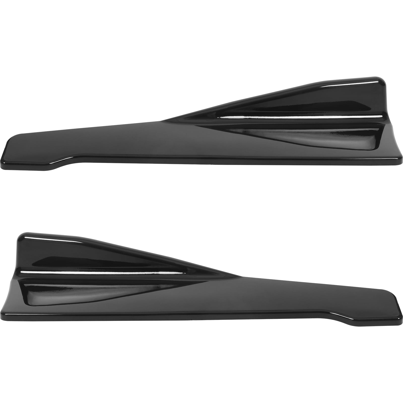 SHOWERORO 1 Pair Black Abs Rear Bumper Spoilers Sleek Simple Style Car ...