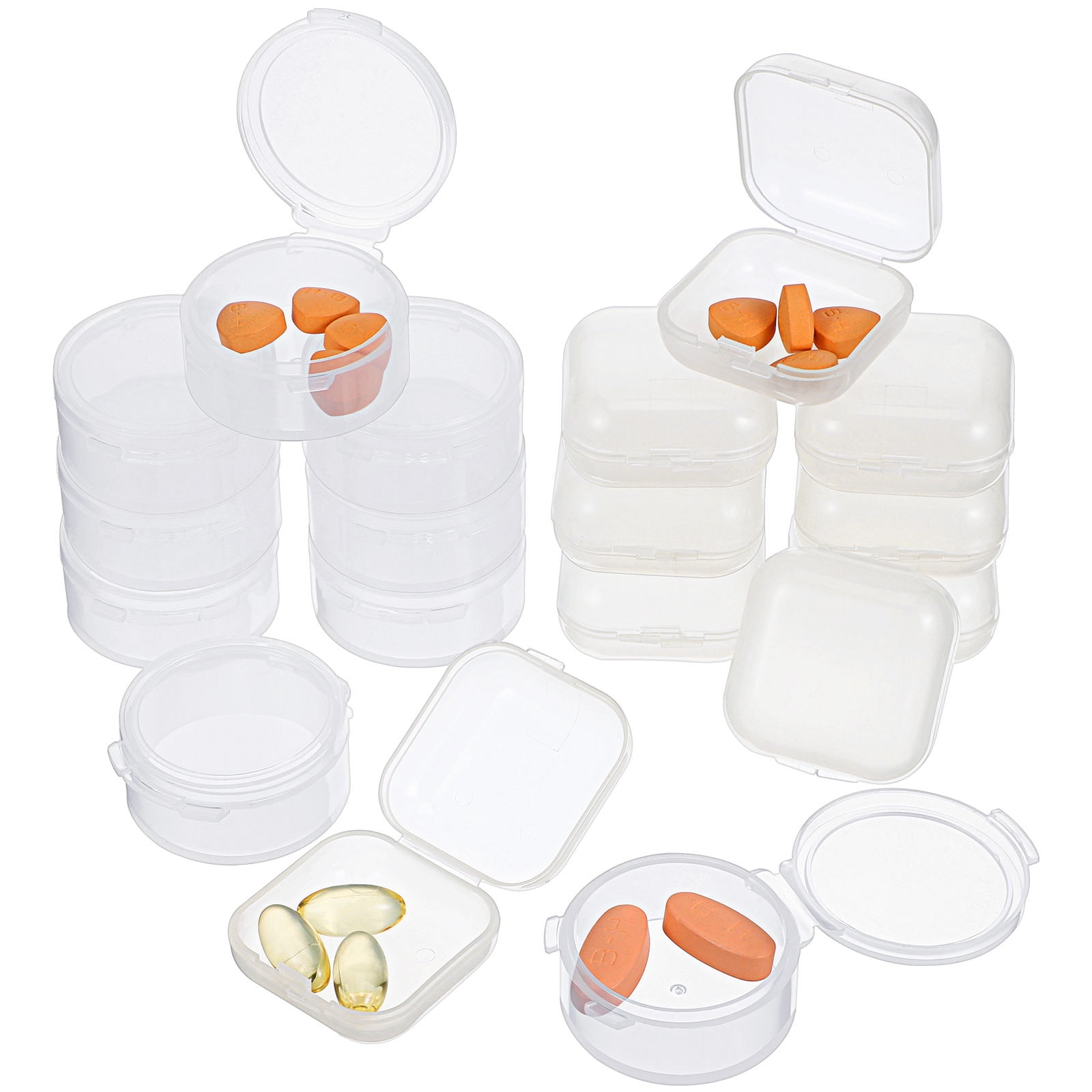 SHOWERORO 1 Set Clear Containers For Ear Plugs With Lids Transparent 3 ...