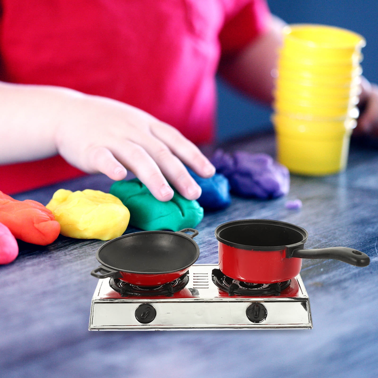 SHOWERORO 1 Set Kitchen Playset For Kids Creativity Development Silver ...