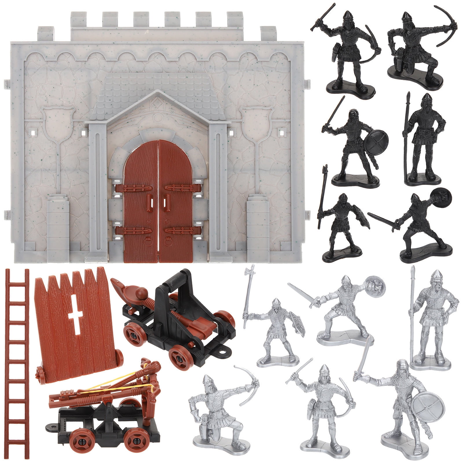 SHOWERORO 1 Set Mini Soldiers Figures Medieval Castle Toys for Boys ...