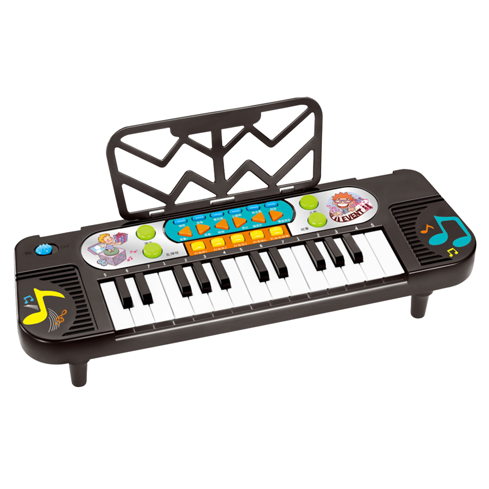 SHOWERORO 1Pack Electronic Keyboard Toy Piano for Kids Black Plastic ...