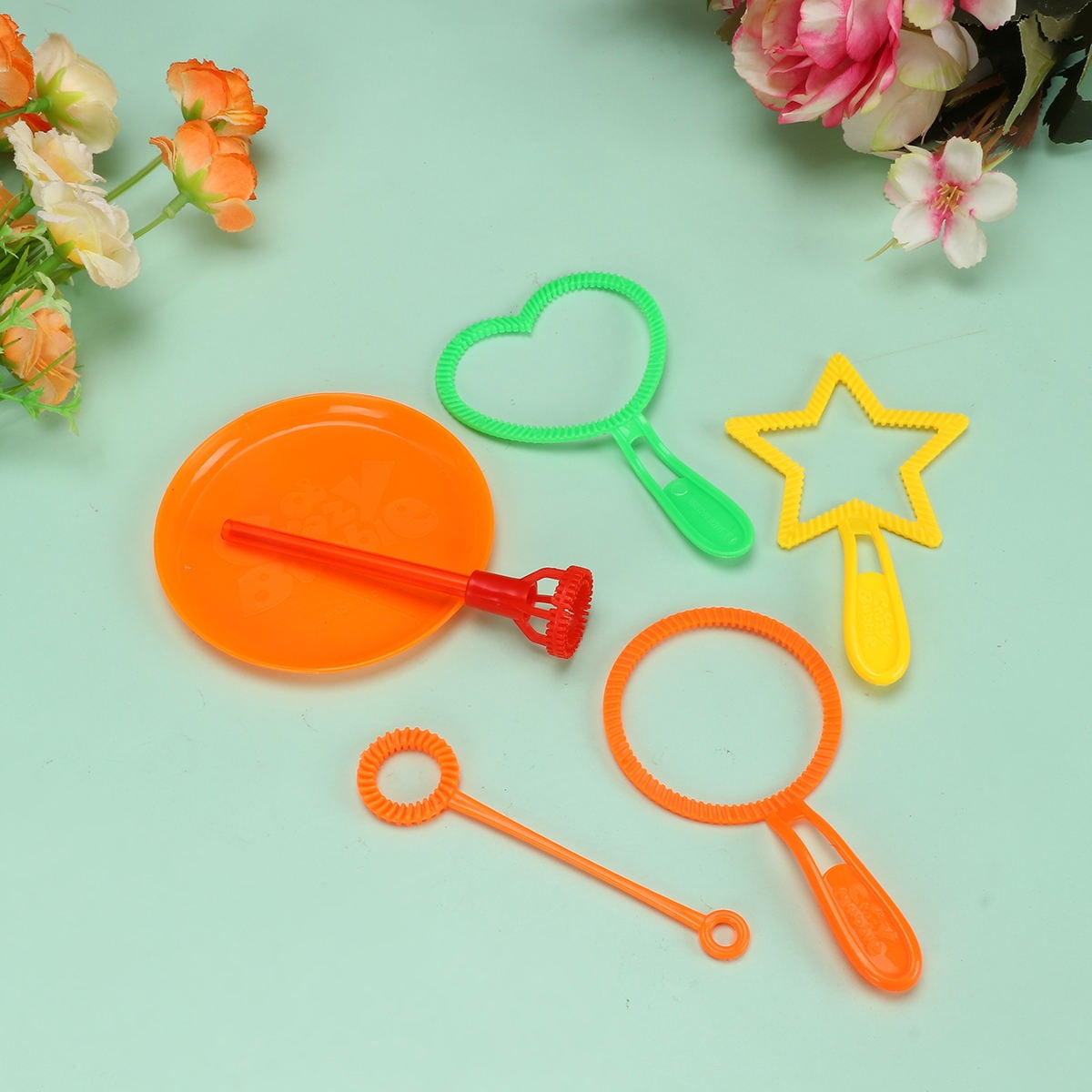 SHOWERORO 1Set Ring Style Blow Bubbles Bars Kids Bubble Maker for ...