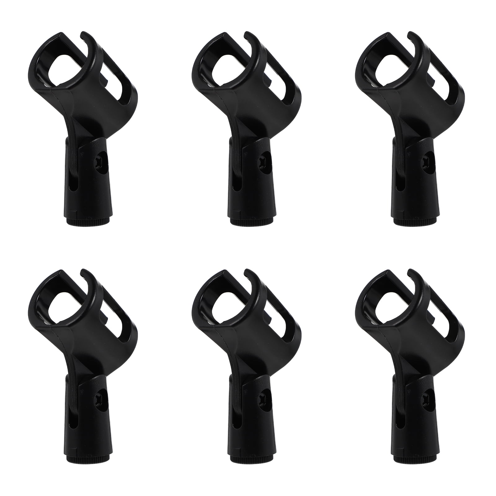 SHOWERORO 2Pack Mic Clip Bracket Black Microphone Holders Home ...